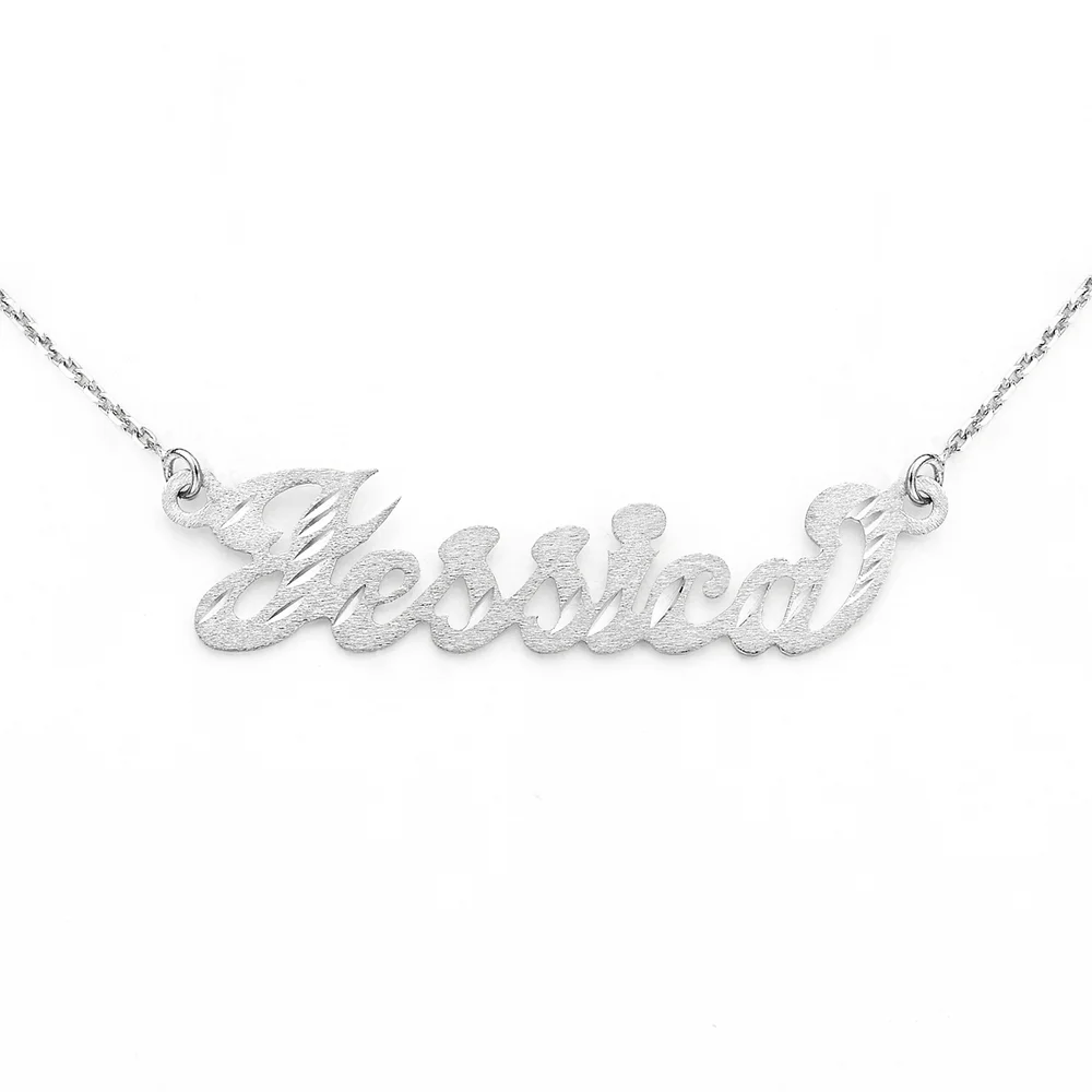 Name Necklace Platinum