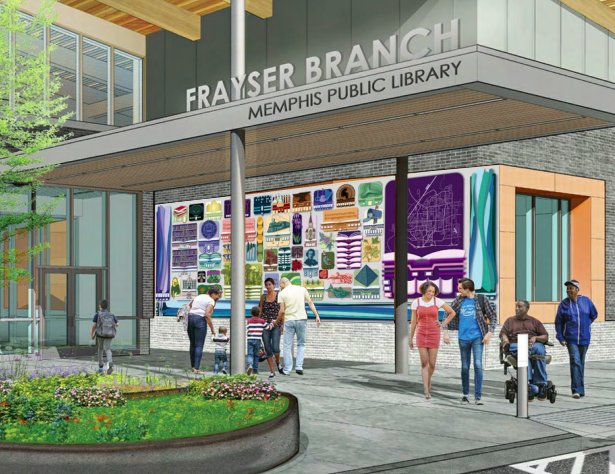 UAC - Frayser Library Exterior Wall-Bound Mural - UrbanArt Commission ...