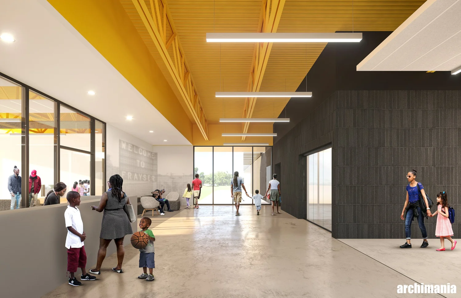 UAC - Ed Rice Community Center Vinyl Wall Applications - UrbanArt ...