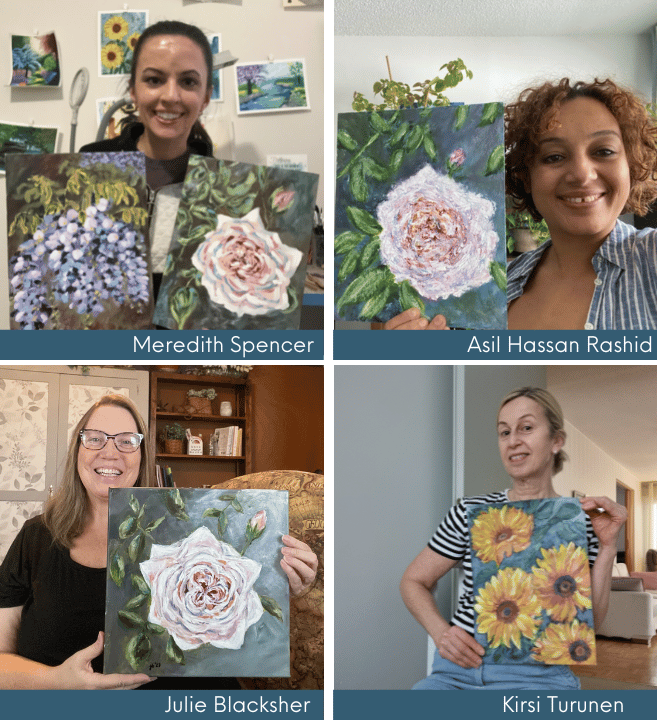 Floral Acrylic Painting Tutorial For Beginners — Katie Jobling