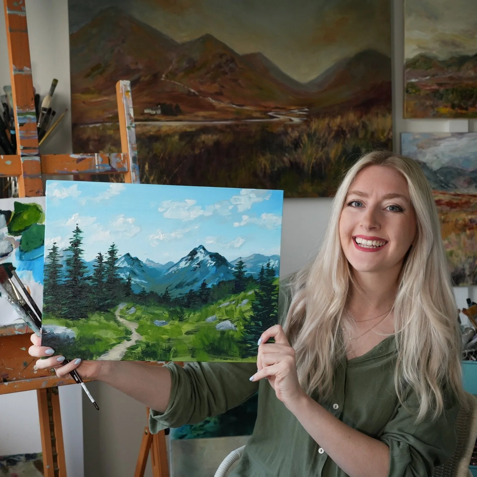 Paint a Sunset Ocean Scene: Step-by-Step Tutorial — Katie Jobling