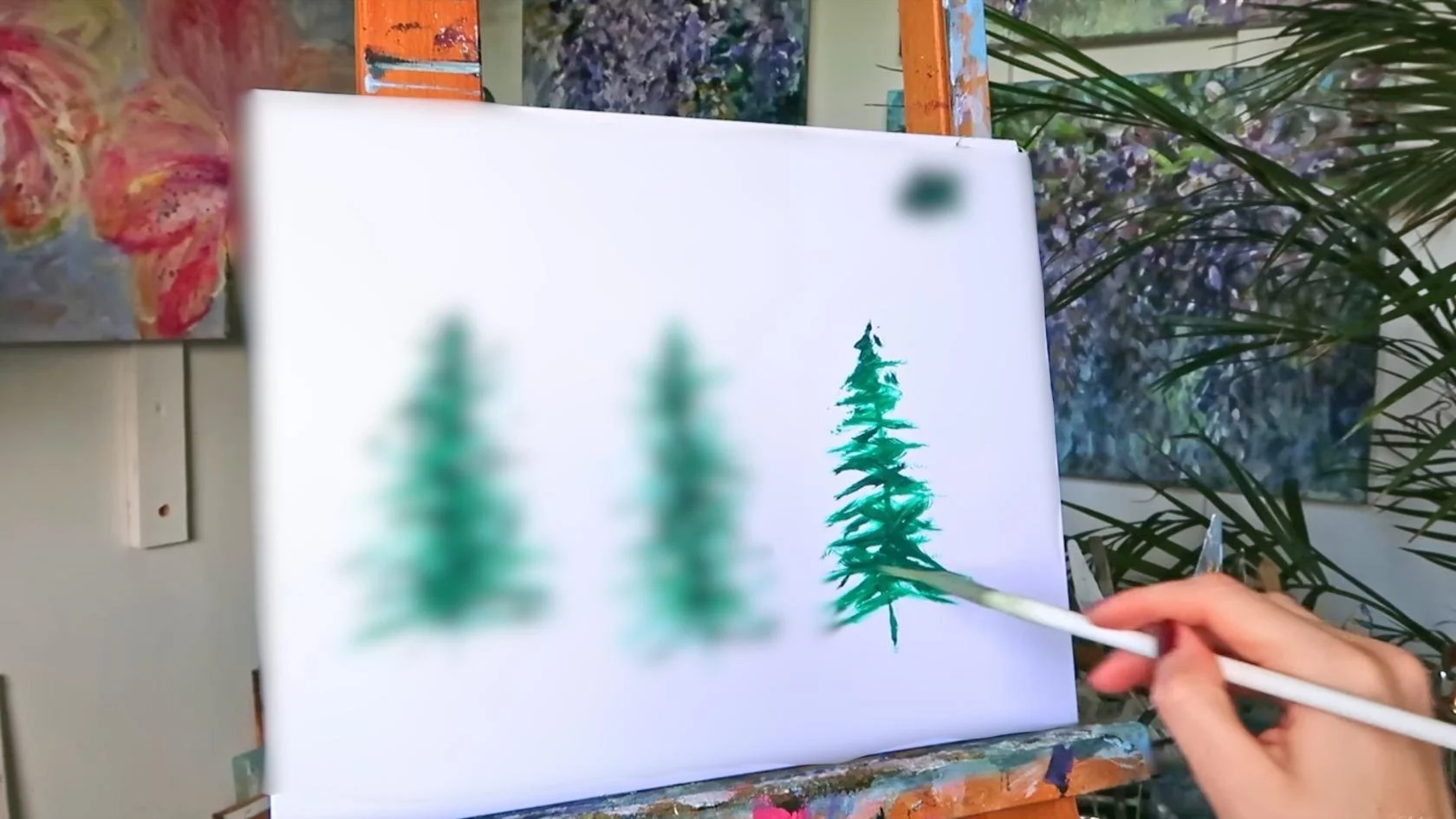 Step-by-Step Guide: Mastering Tree Painting using 3 Brushes [Perfect ...