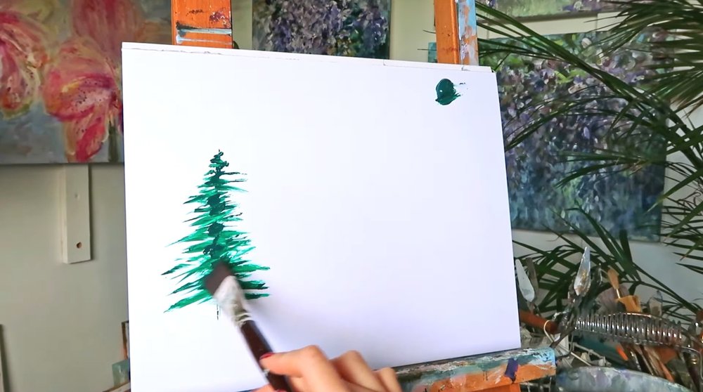 Step-by-Step Guide: Mastering Tree Painting using 3 Brushes [Perfect ...