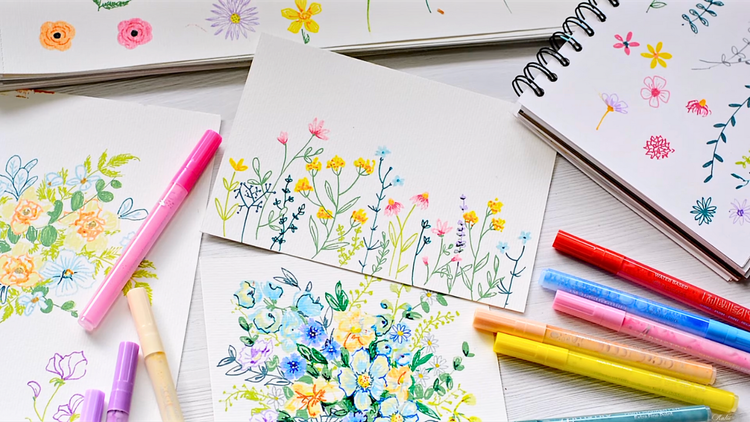 How To Make Cute Handpainted Cards — Katie Jobling