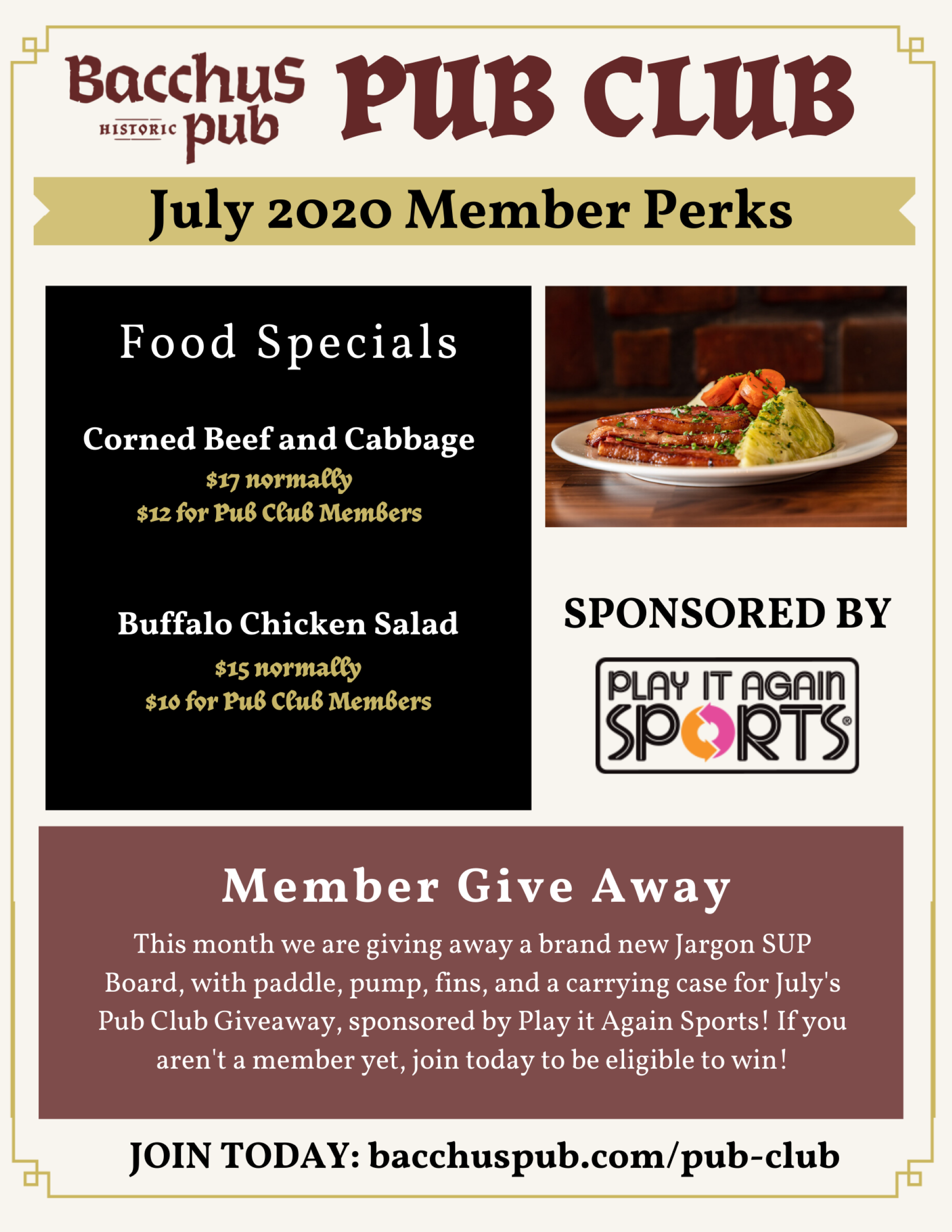 Pub Club — Bacchus Historic Pub