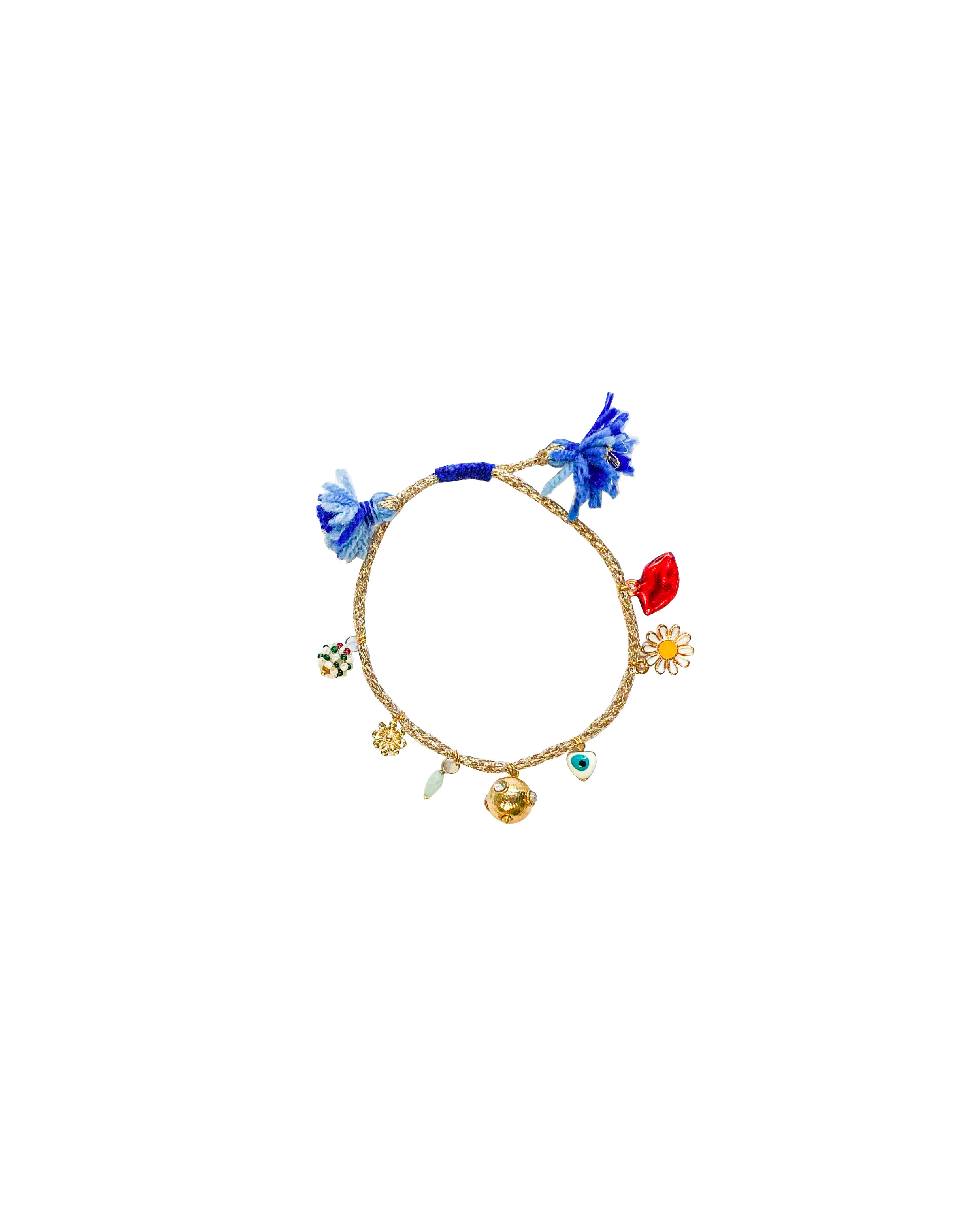 Bracelet tissé Love orange&mint — Monoki