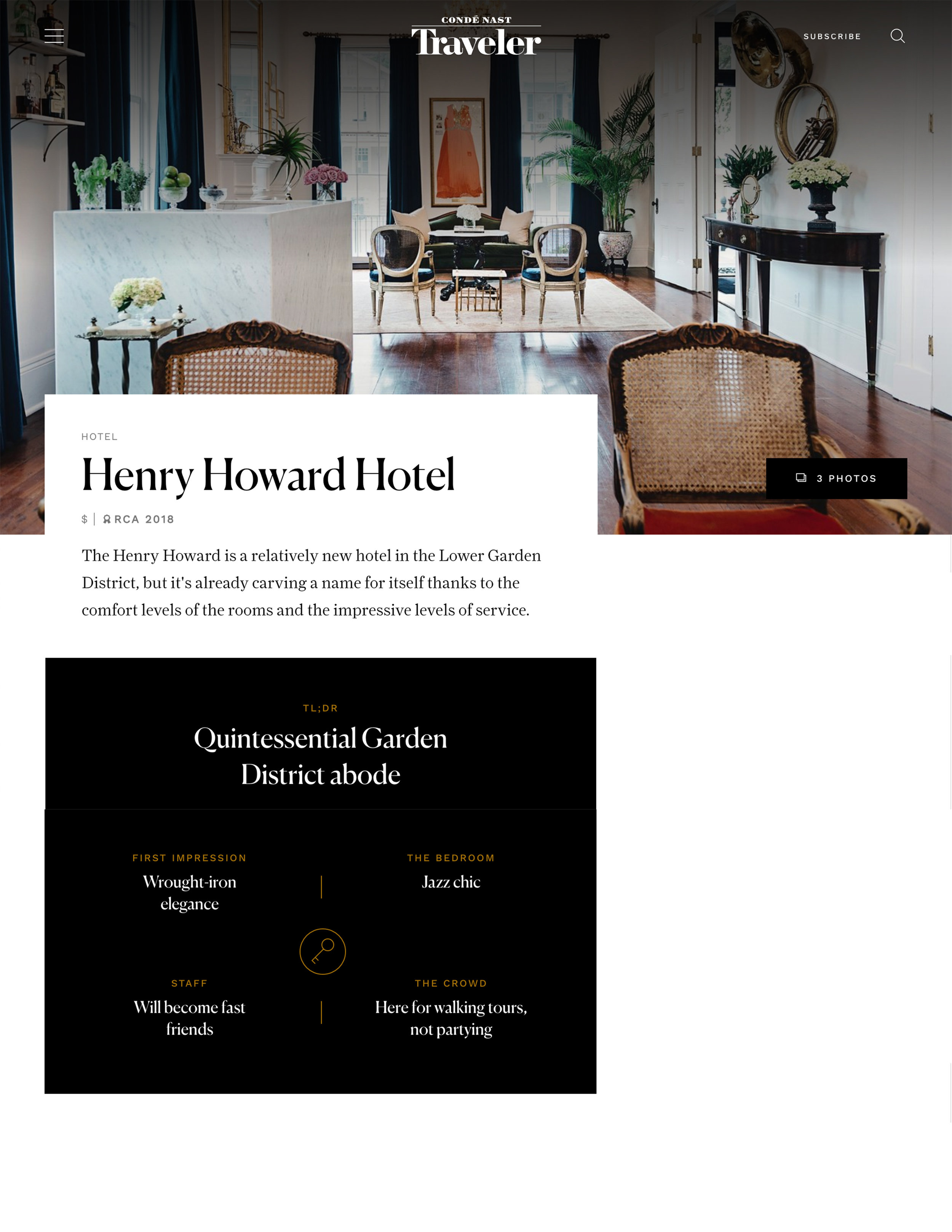 Henry Howard Hotel — Press