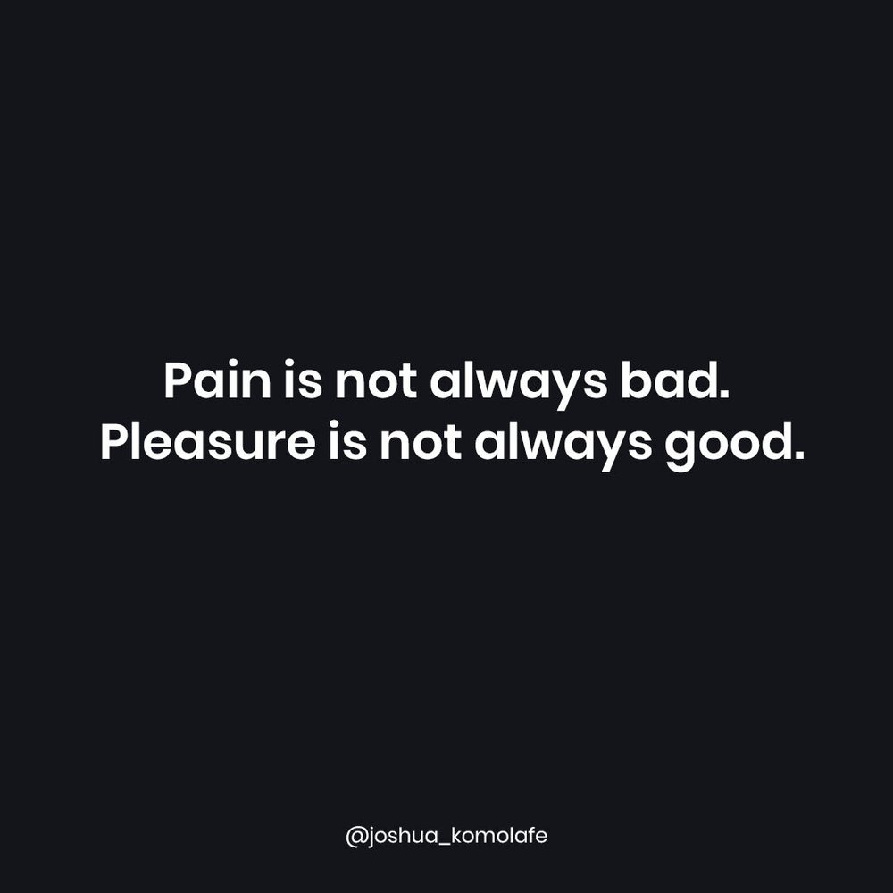 Pain and Pleasure — Joshua Komolafe