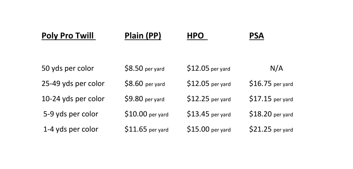 Poly-Pro Twill | Discover Superior Quality — Webster Fabric