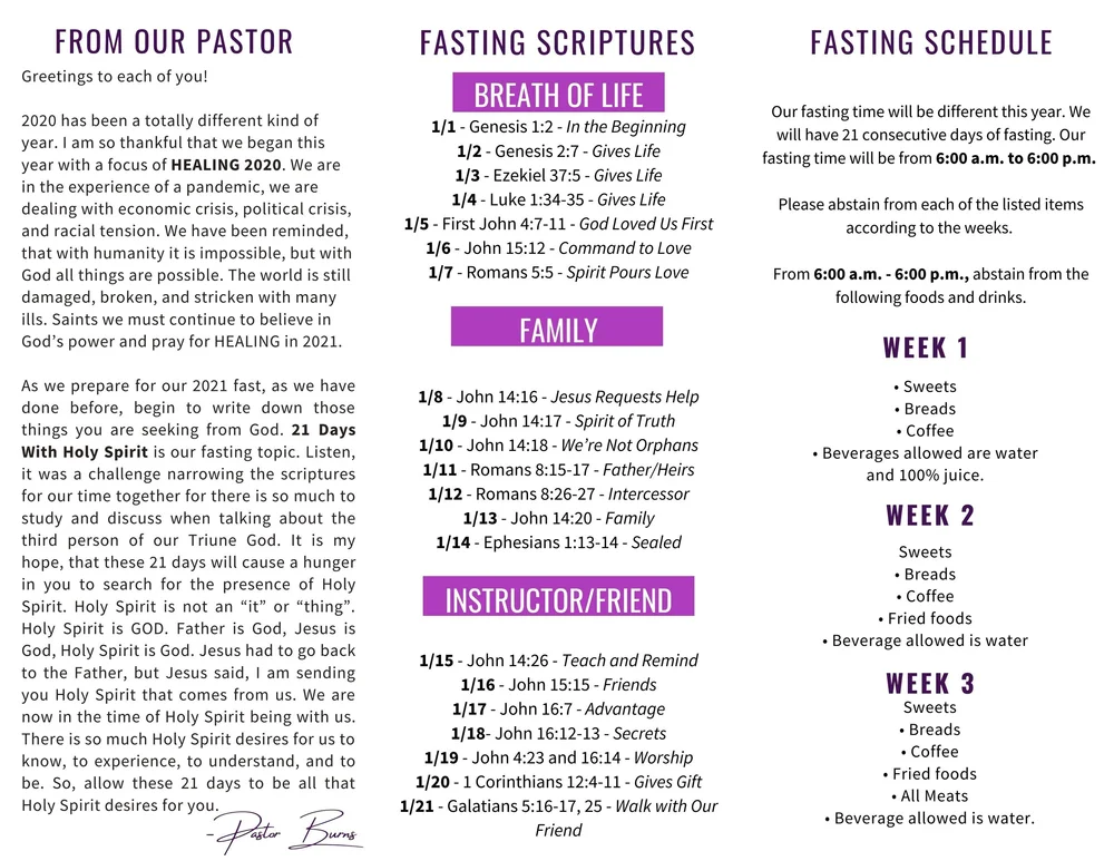Events-Calendar — Christian Chapel Temple of Faith