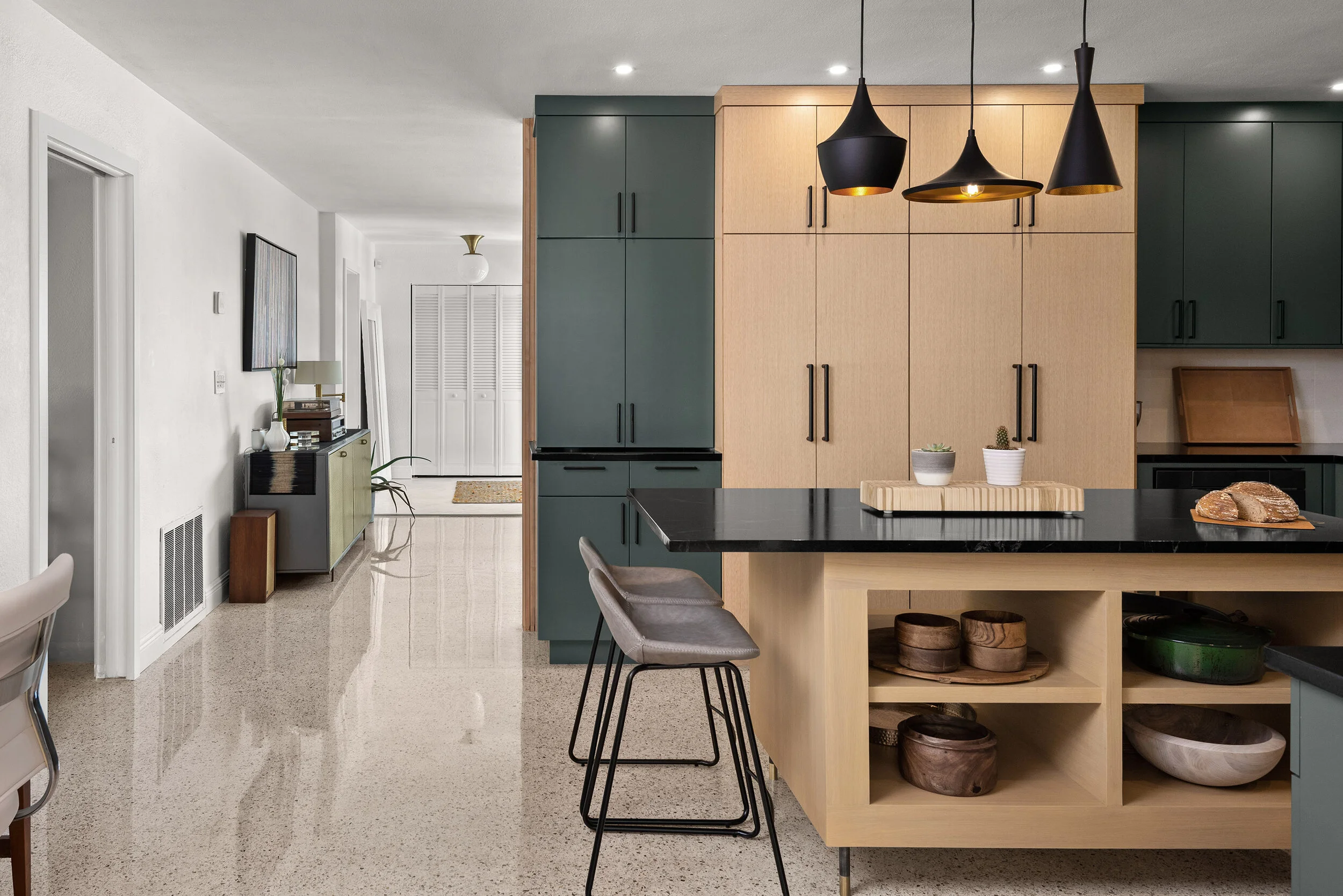 Green And Oak Mid Mod Bee Studios