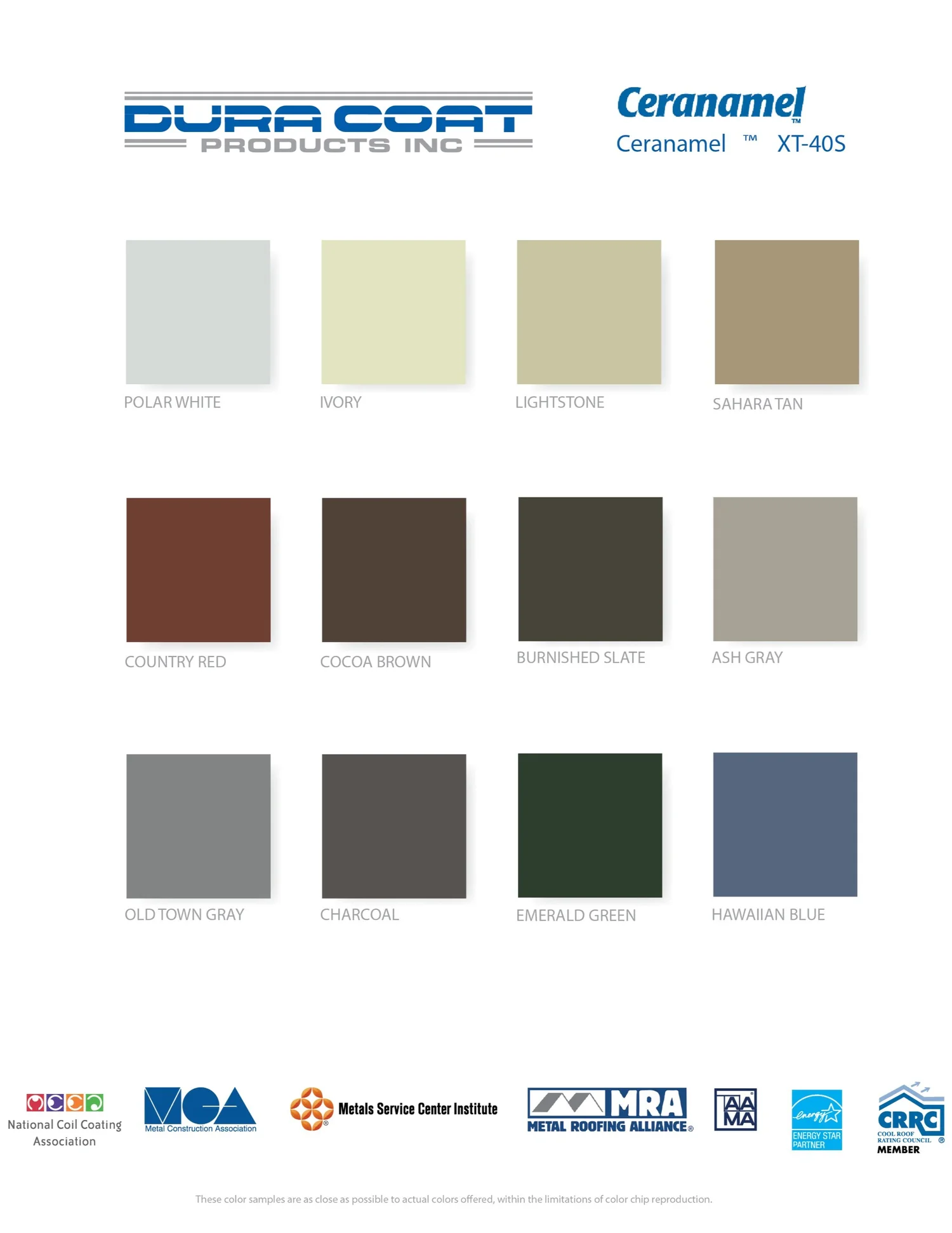 Building Kit Color Card — Metroll