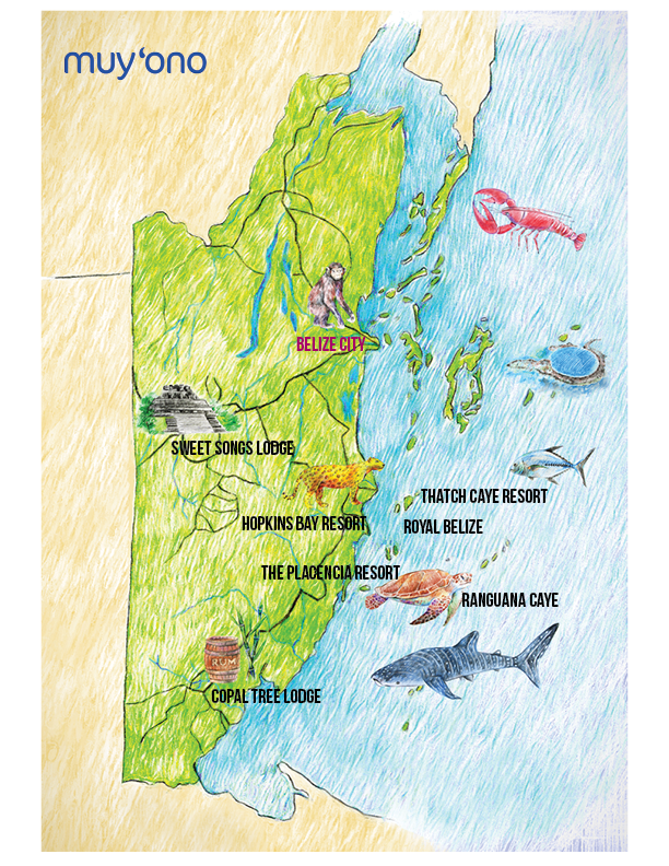 Belize Map Of Mountains