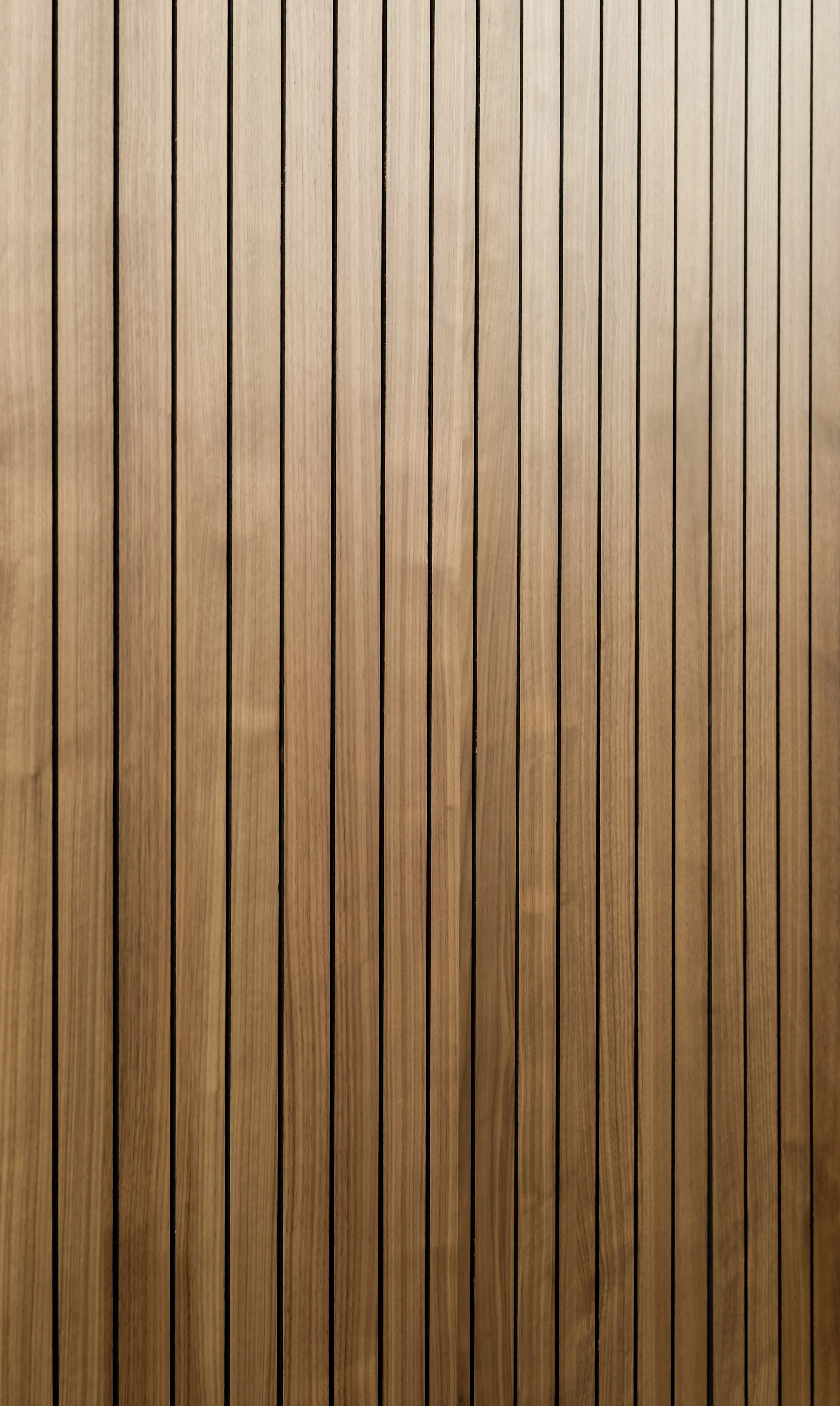 Fluted 2" Walnut — Stacked Wood Walls