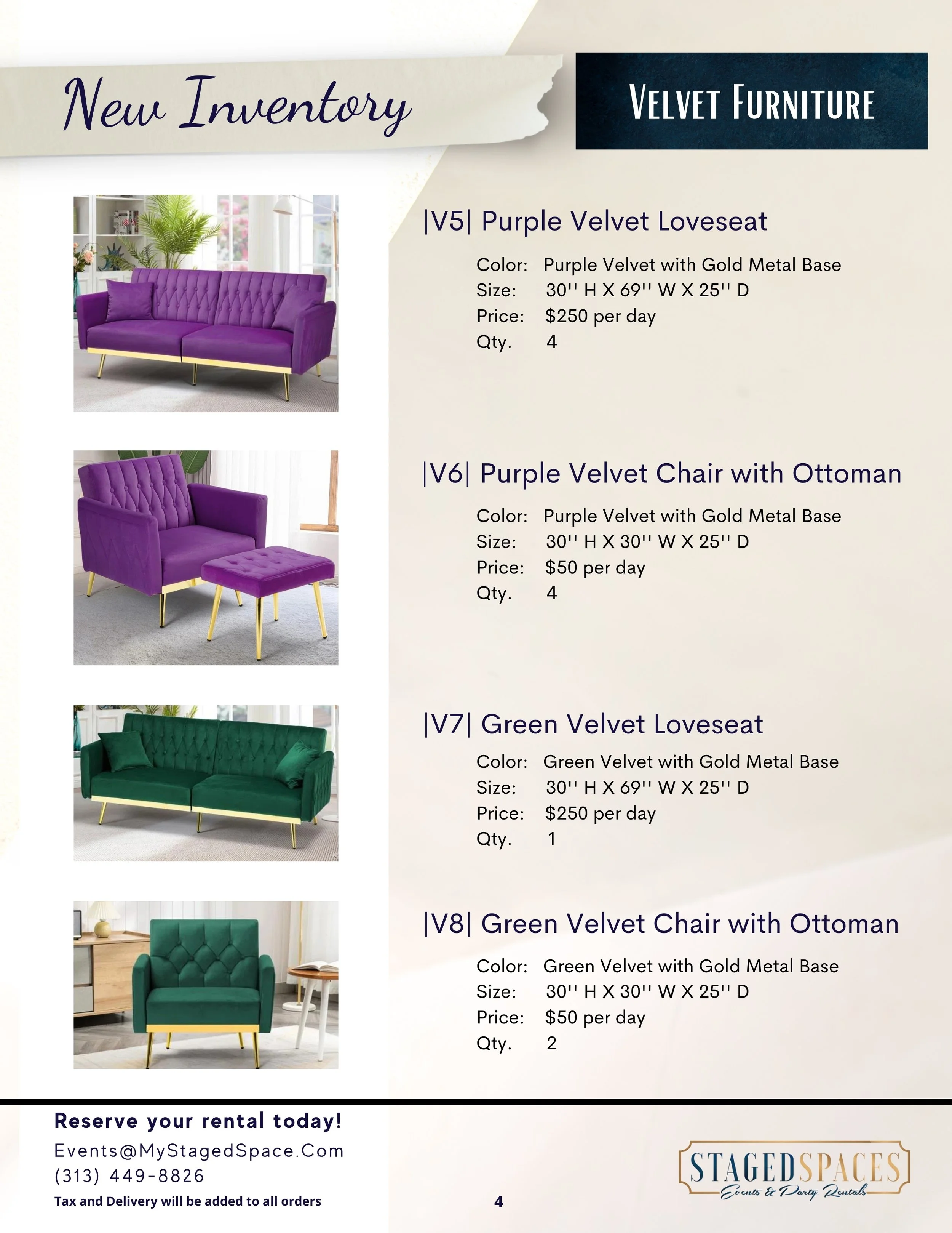 Rental Inventory — Staged Spaces