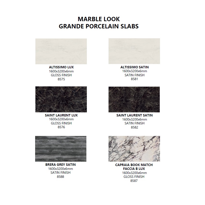 GRANDE SLABS - MARBLE LOOK | Italia Ceramics