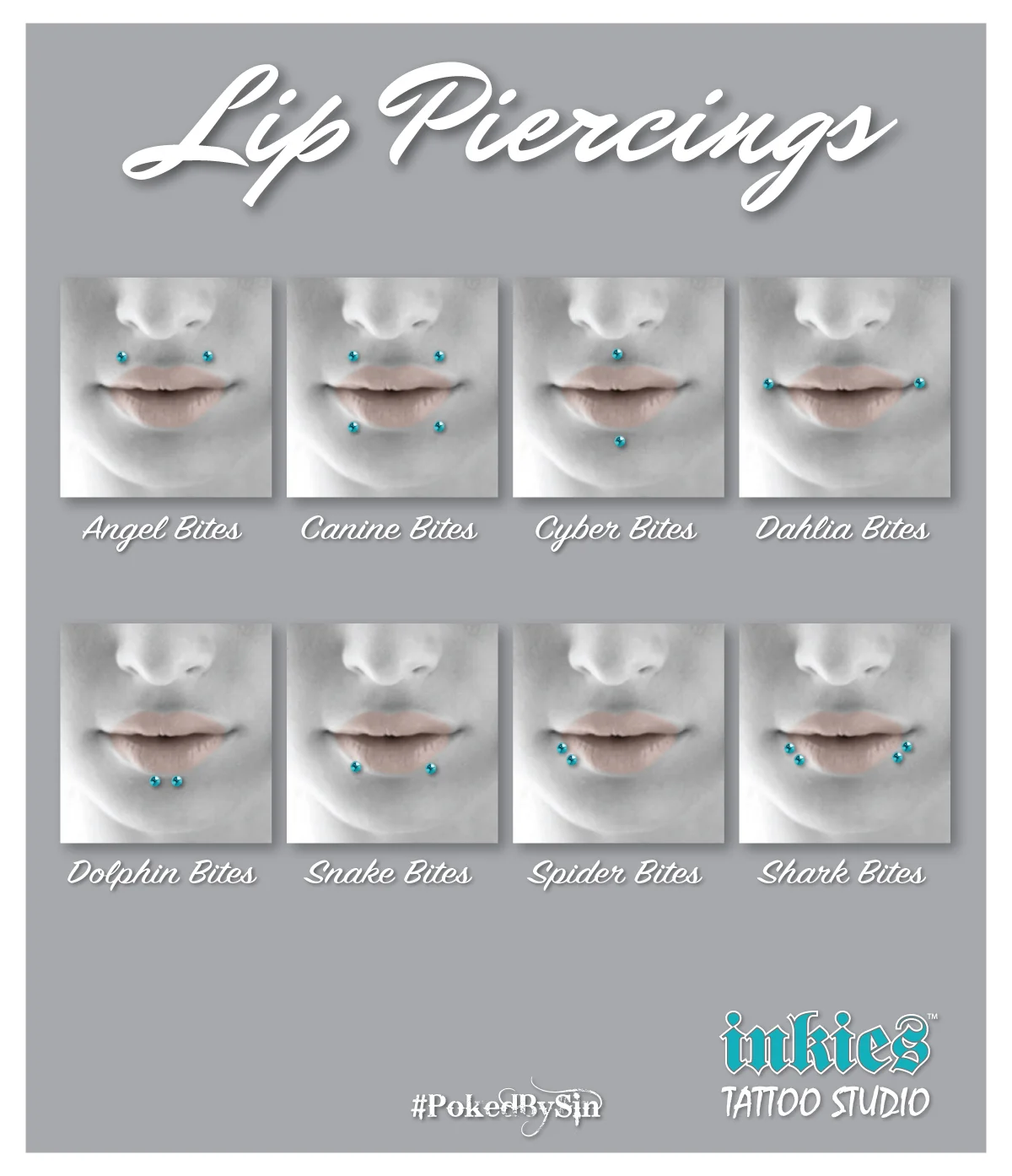 Canine Bites Lip Piercing