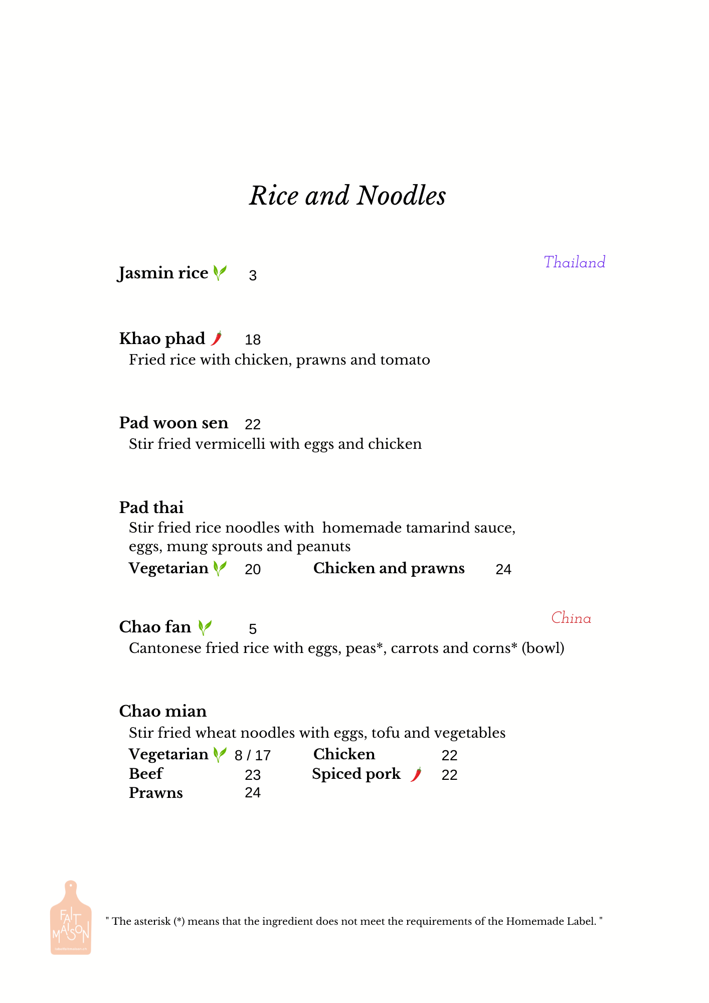 Menu on site (EN) — Mekong Vietnamese Restaurant Nyon