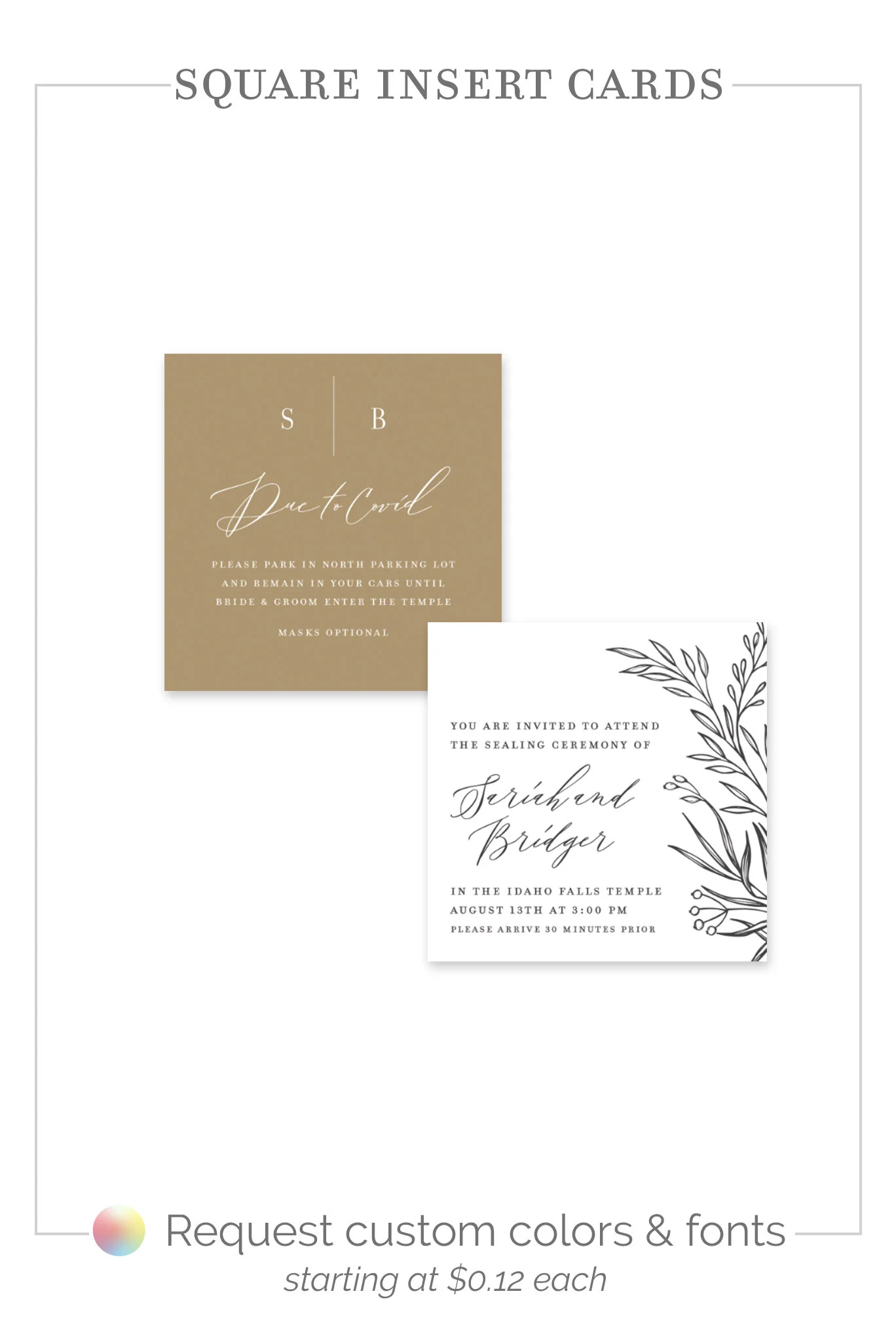 Insert Cards — Anthology Print