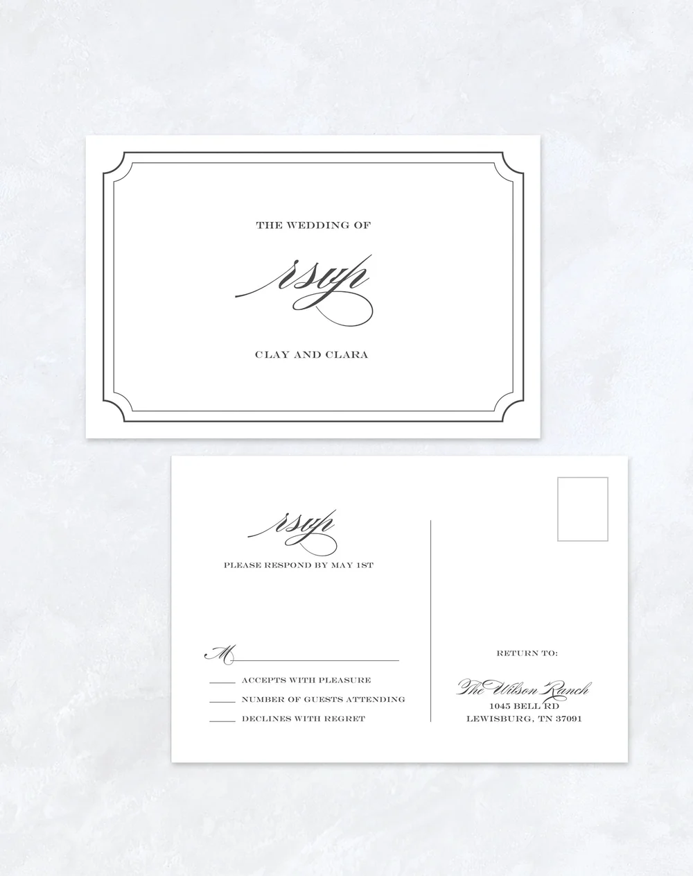 Blank Postcard Weddig