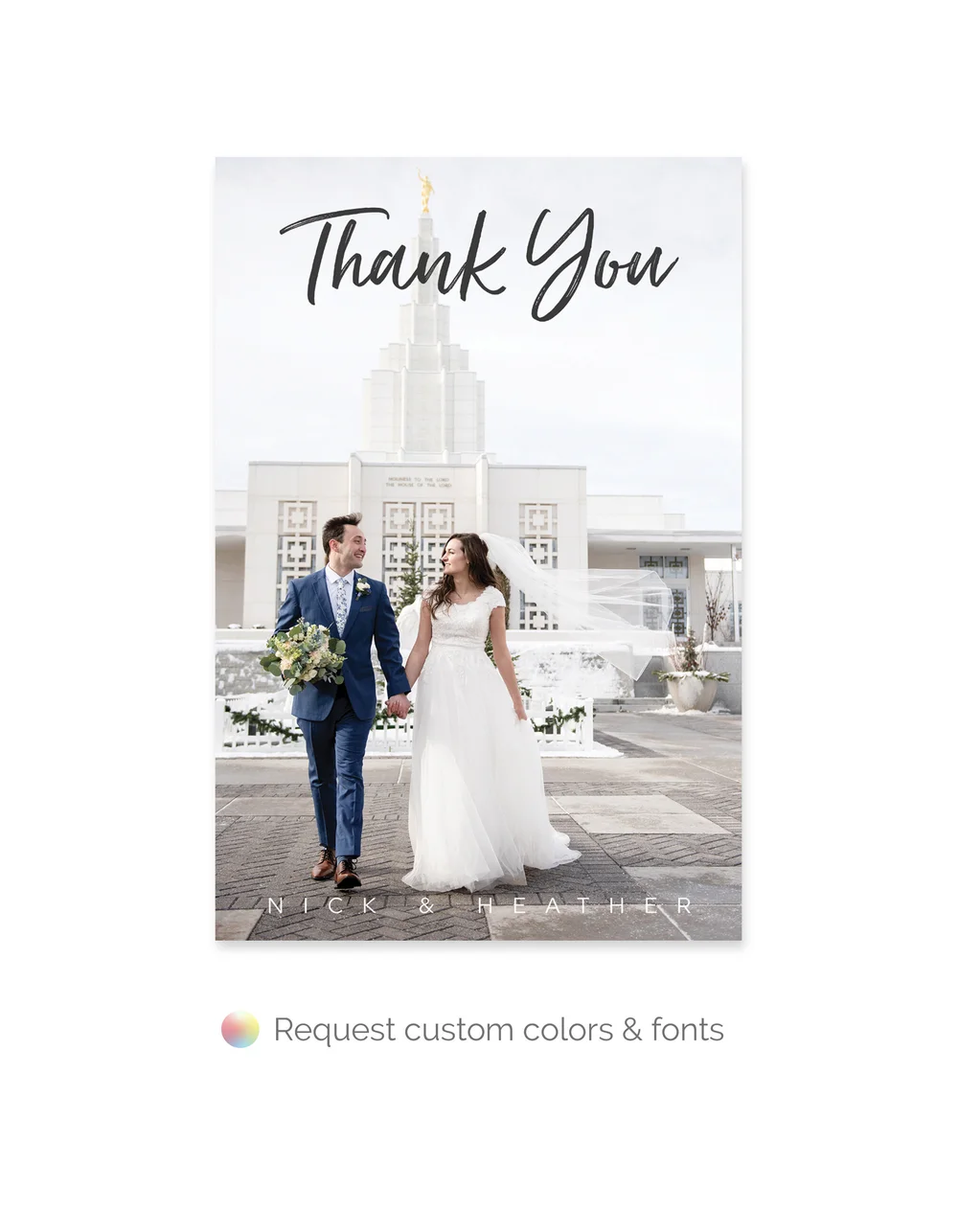 4x6 wedding thank you cards | Honestweddingadvice.com