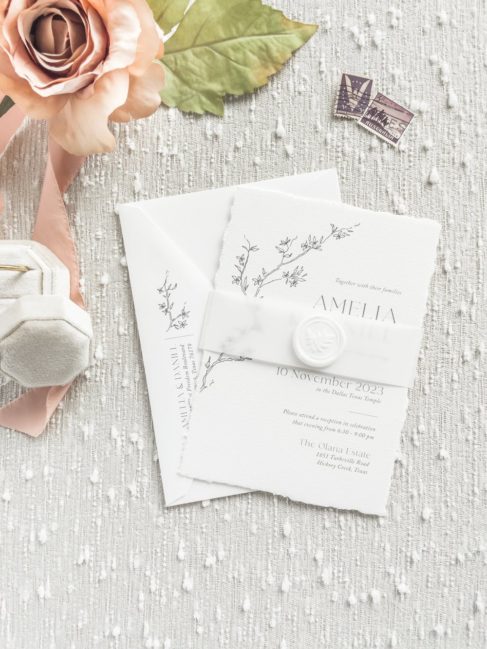 Anthology Print Custom and Affordable Wedding Invitations
