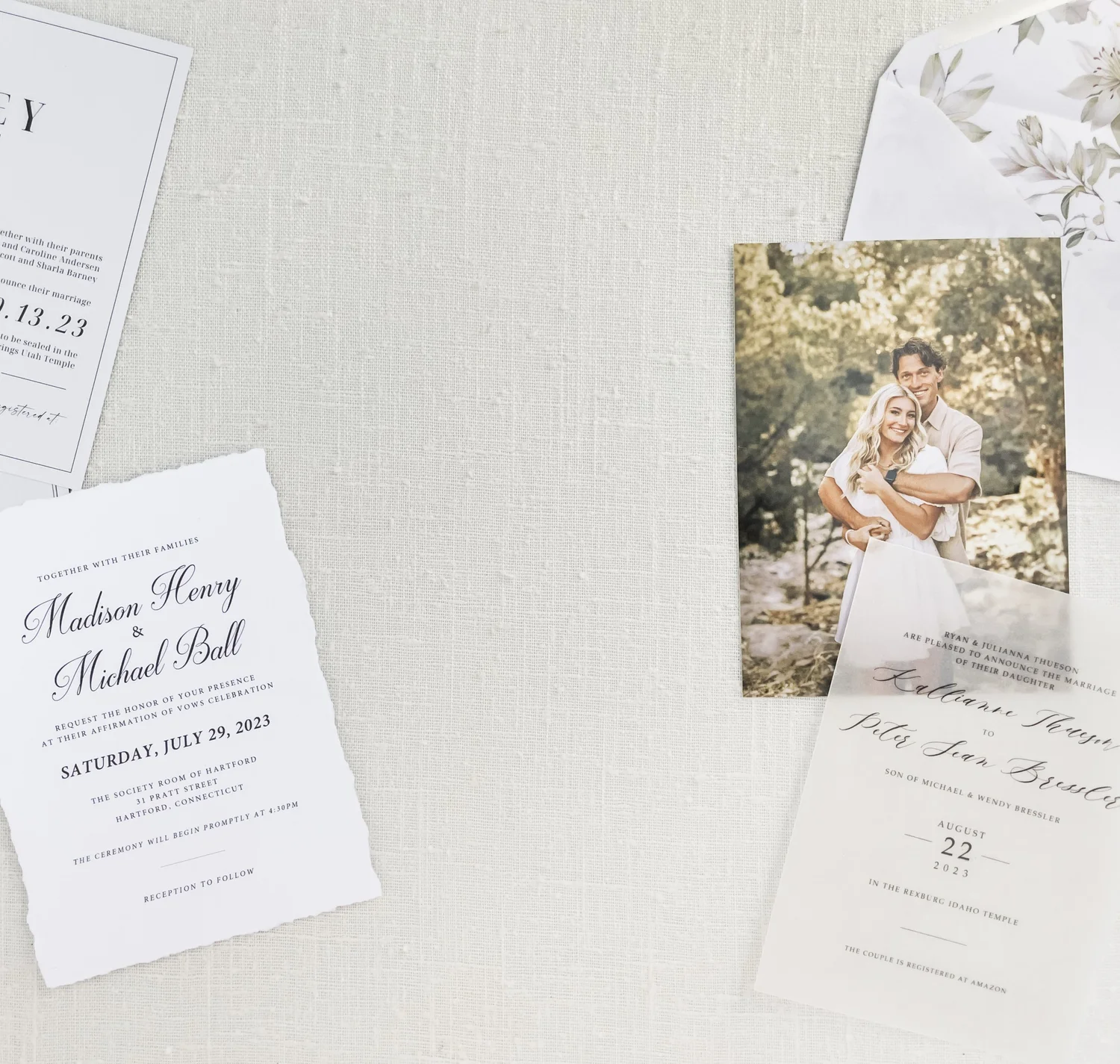 Anthology Print Custom and Affordable Wedding Invitations