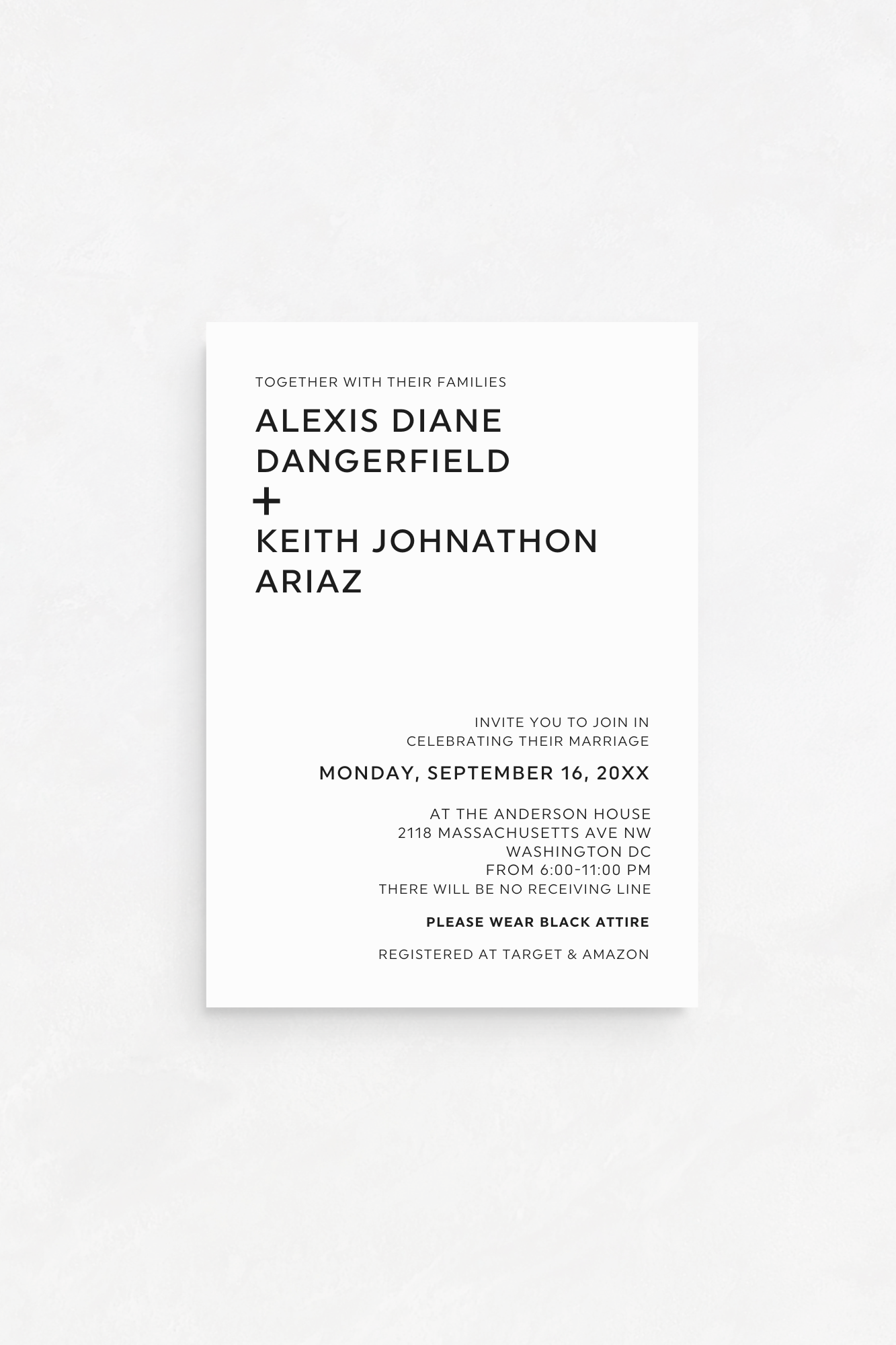 Anthology Print Custom and Affordable Wedding Invitations