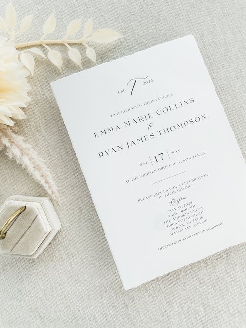 Anthology Print Custom and Affordable Wedding Invitations