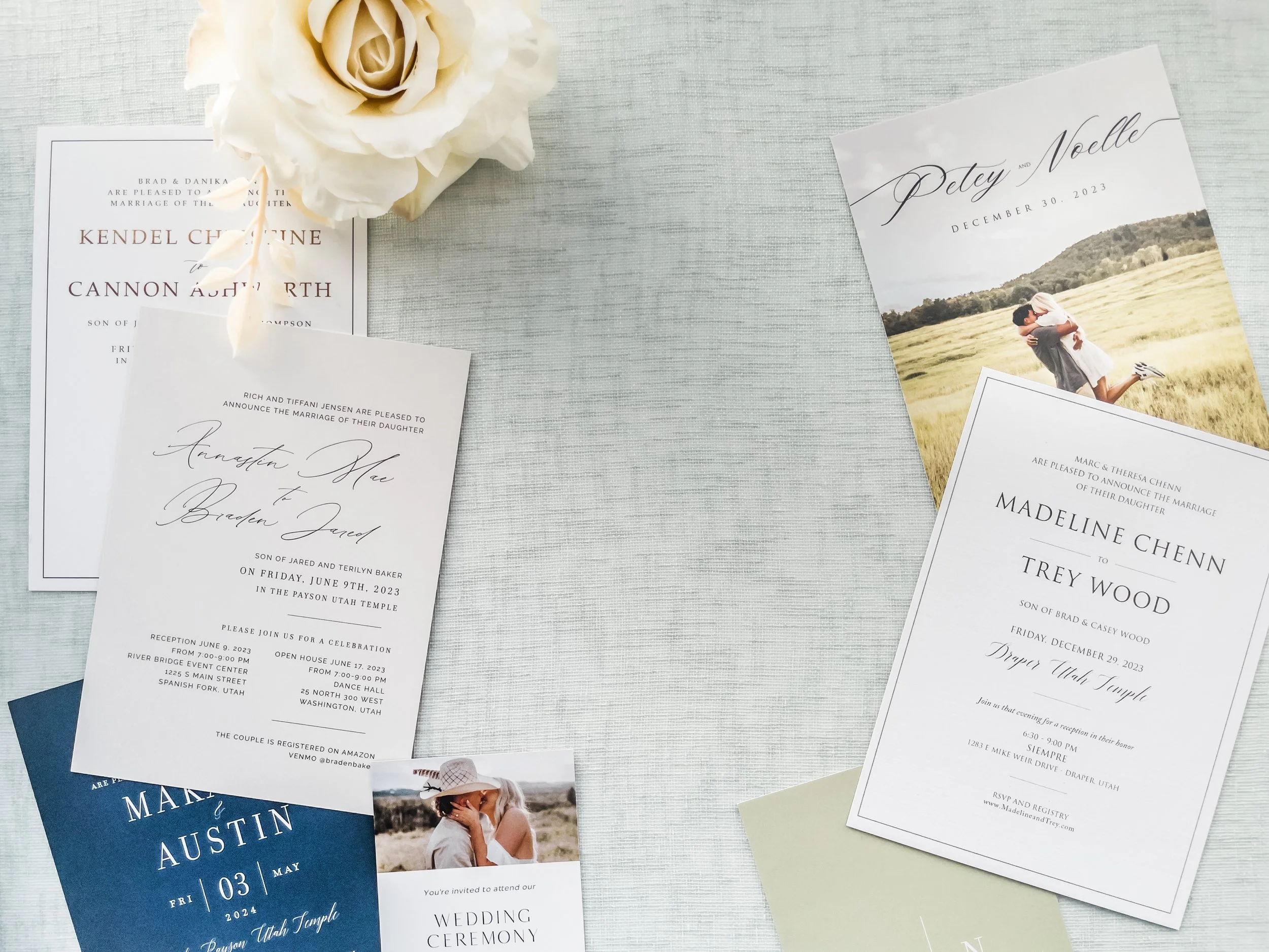 Anthology Print Custom Wedding Invitations