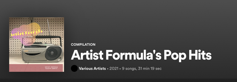 Artist Formula's 'Pop Hits' Album Now Streaming — Artist Formula