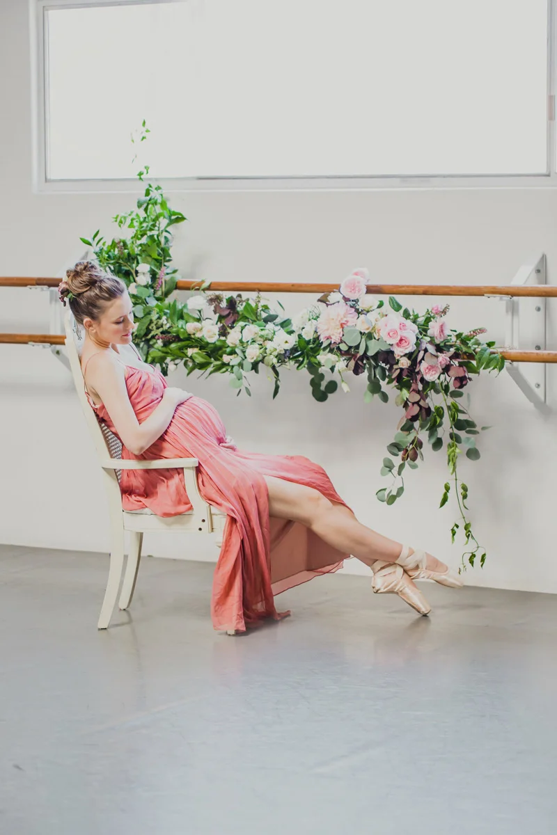 Ballerina Floral Maternity Editorial — Poppy Hill Flowers