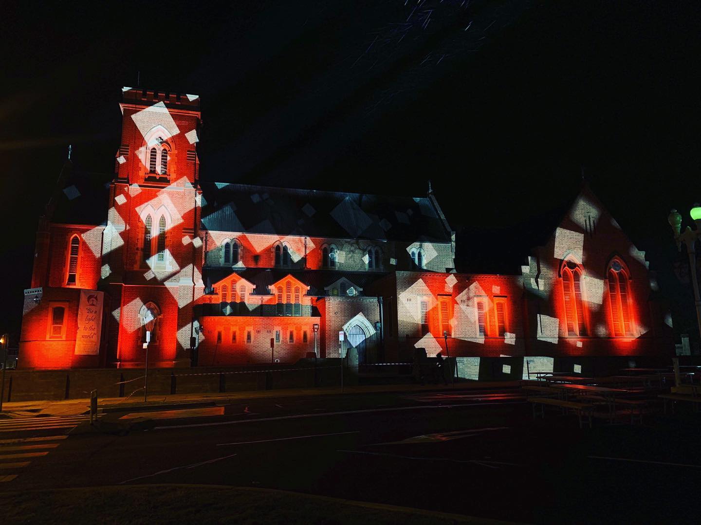 Bathurst Winter Festival — Intense lighting