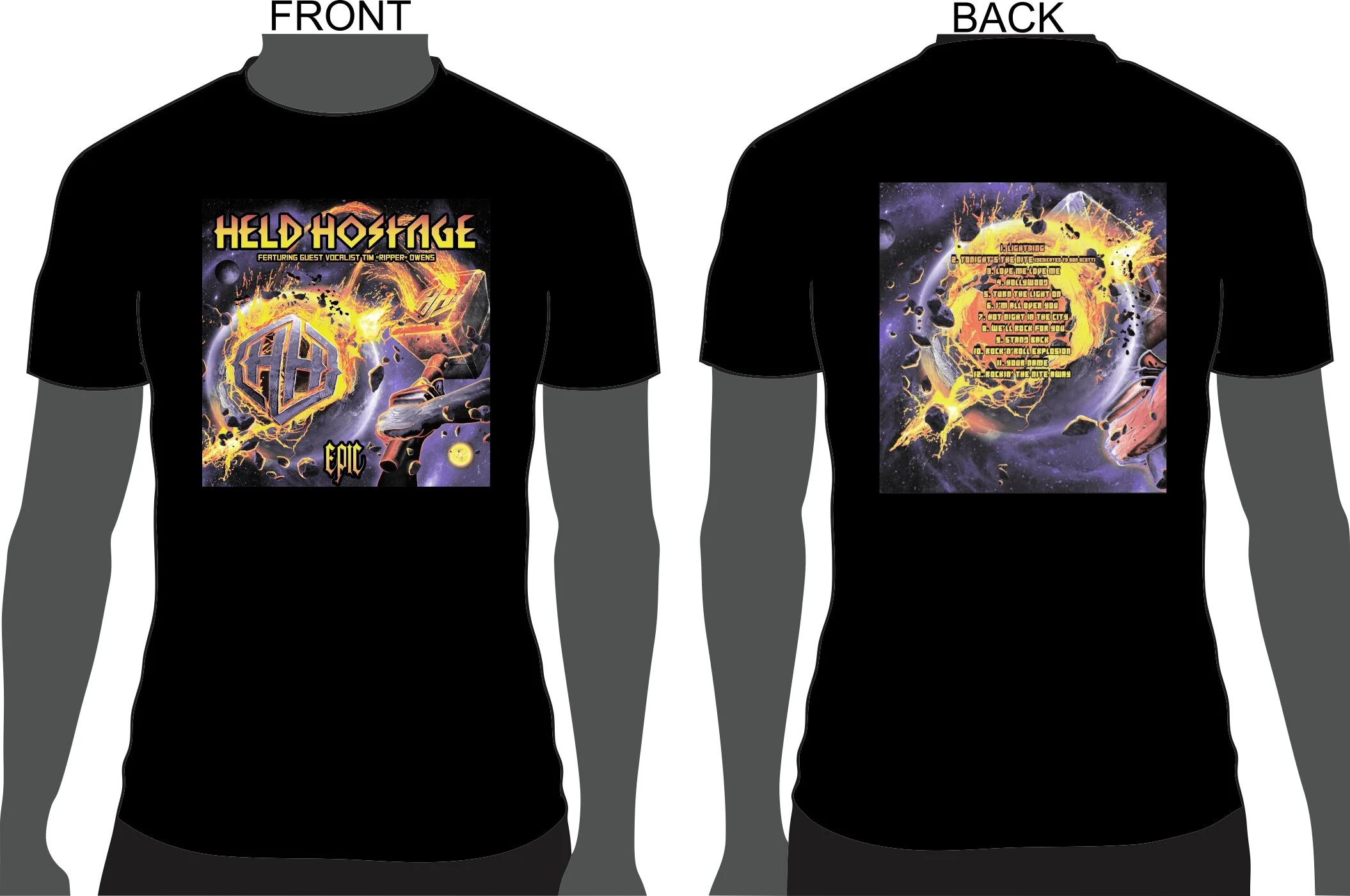 New EPIC T SHirts — Held Hostage