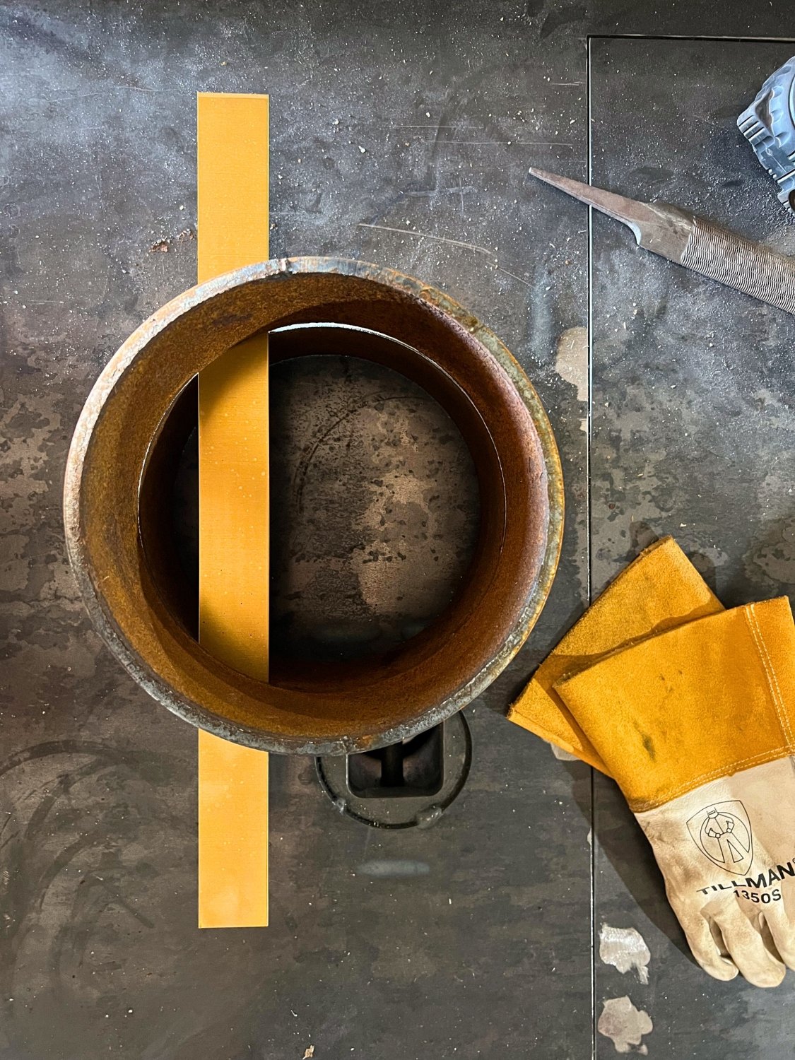 Brass Spacing Band (18") — arosswelding