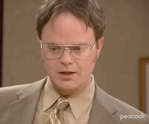 Question Dwight Gif