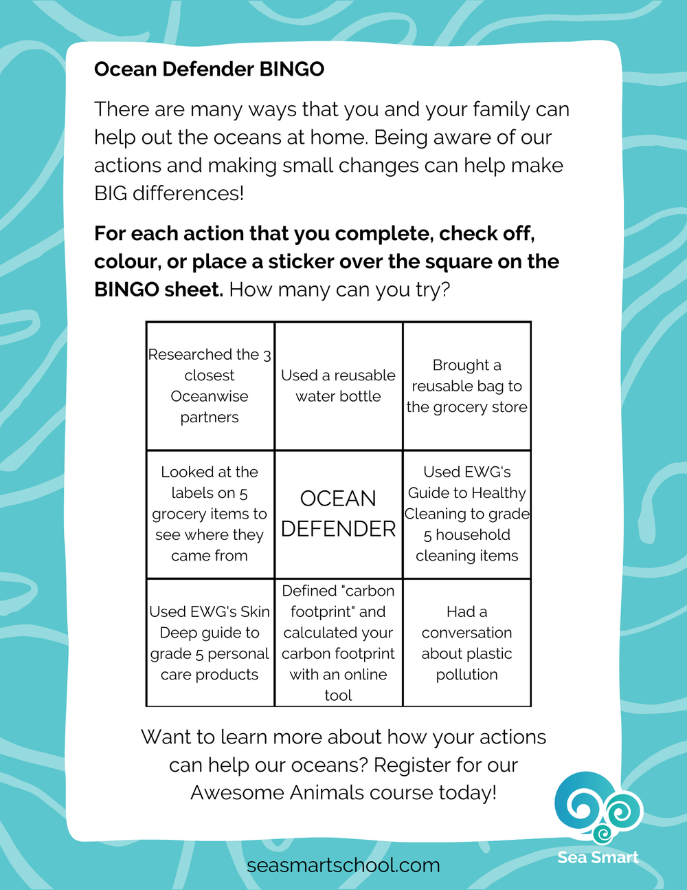 Free at Home Education Resources | Sea Smart