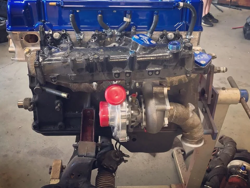 L28 Turbo Stainless Steel Braided Oil Supply Hose — Godzilla Raceworks