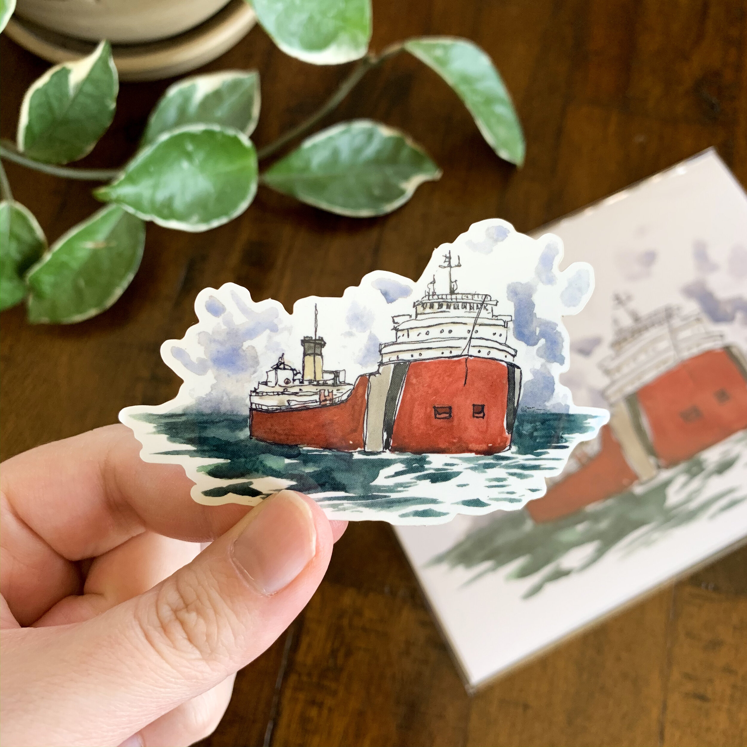 Duluth and Lake Superior, Vinyl Sticker — art by sj nielsen