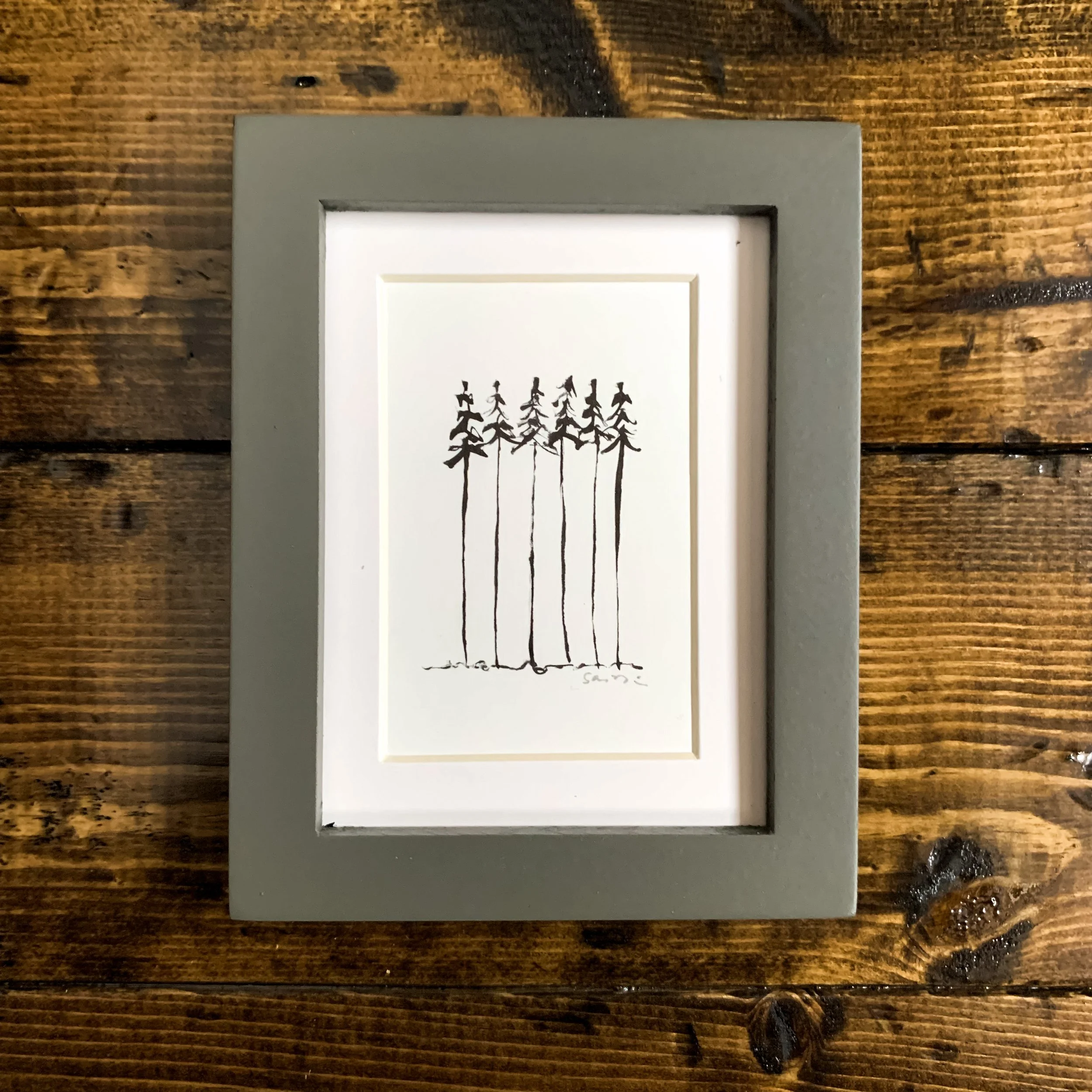 Mini Pine Collection — art by sj nielsen