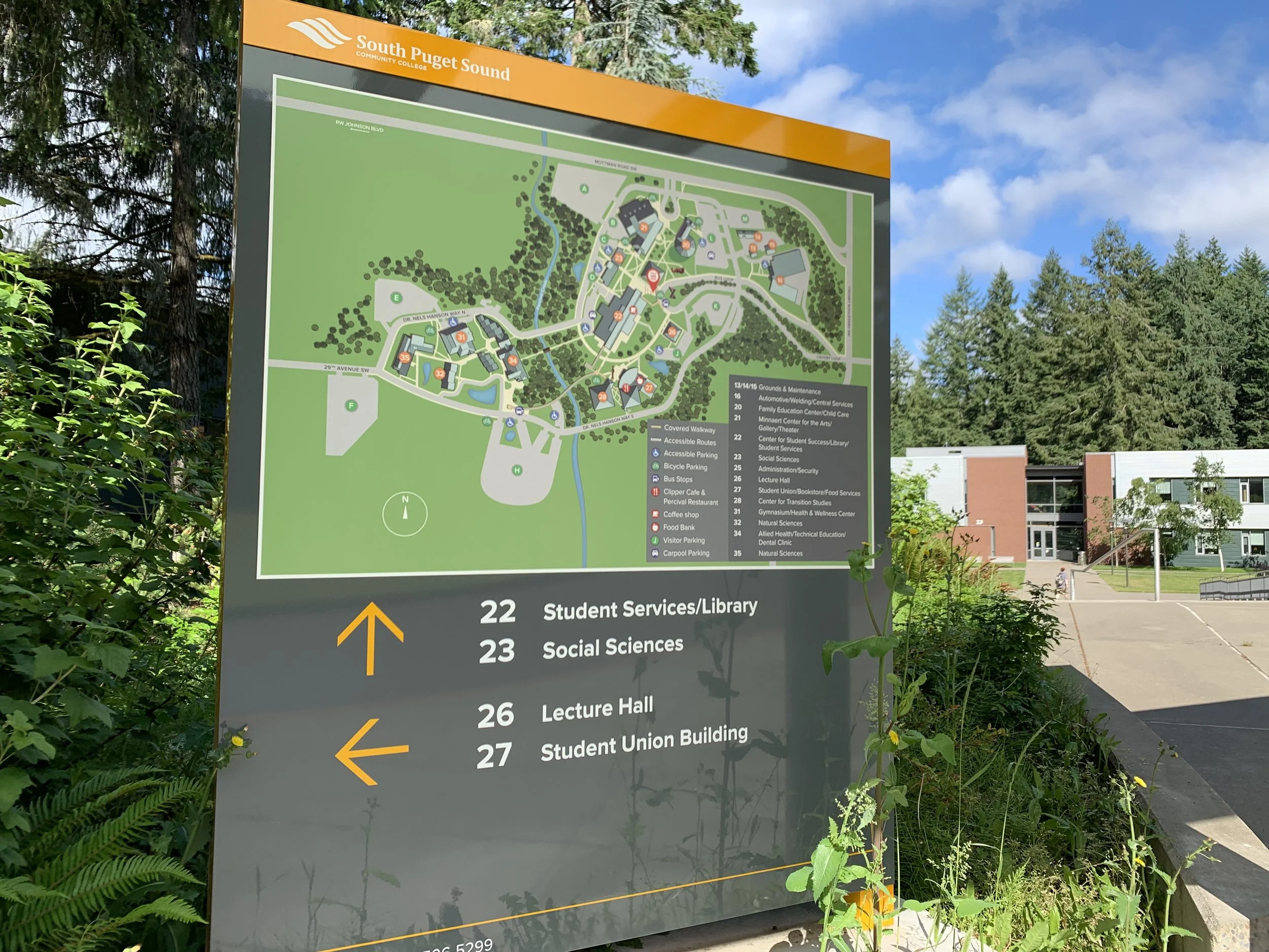 Campus Wayfinding, South Puget Sound Community College — KMB architects