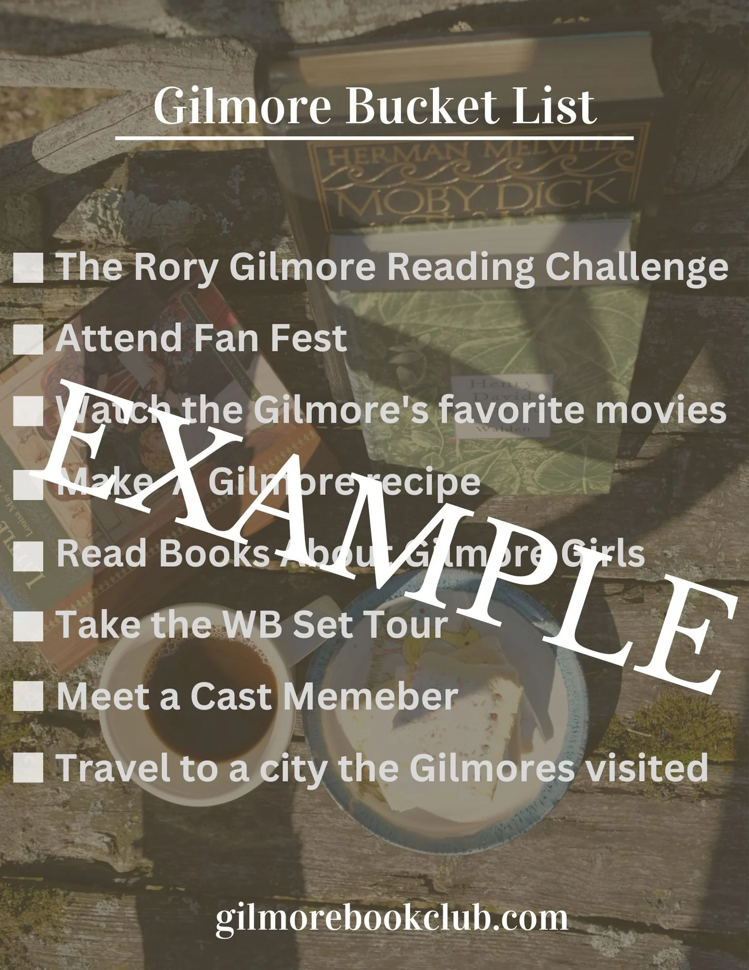 Gilmore Bucket List FREE PDF — The Gilmore Book Club