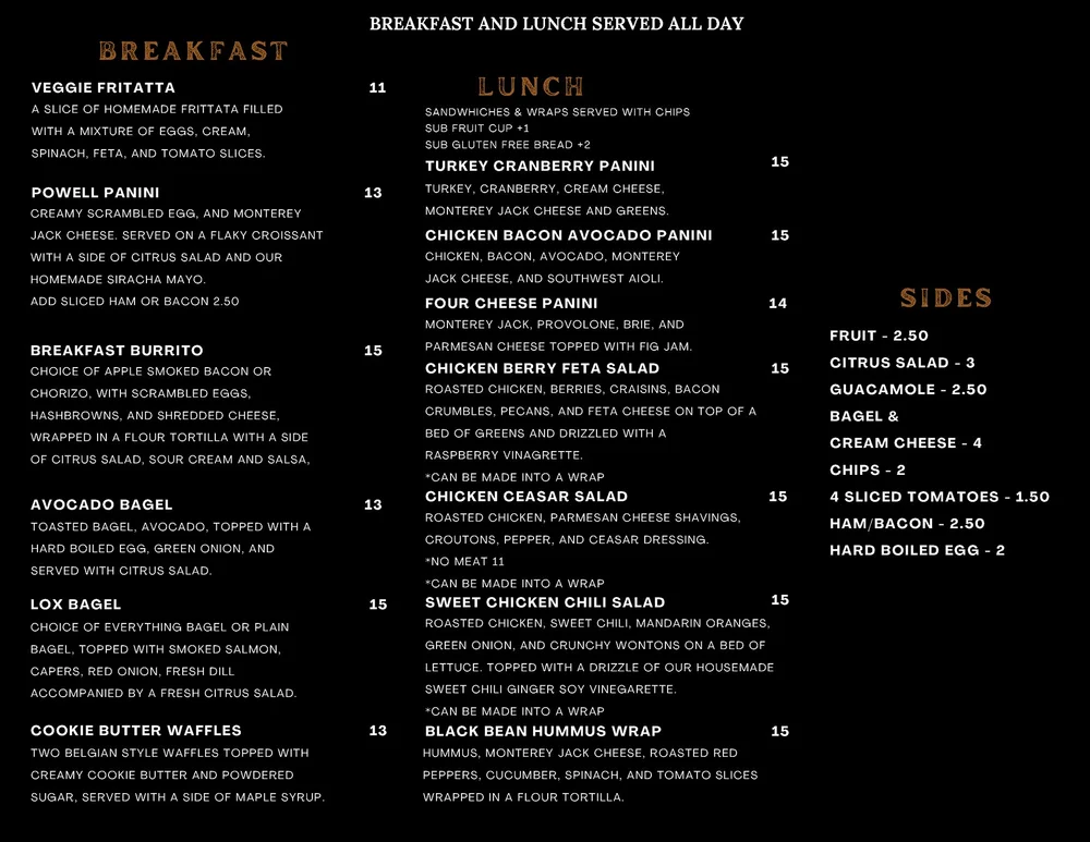 Menu 2024 — LP Espresso