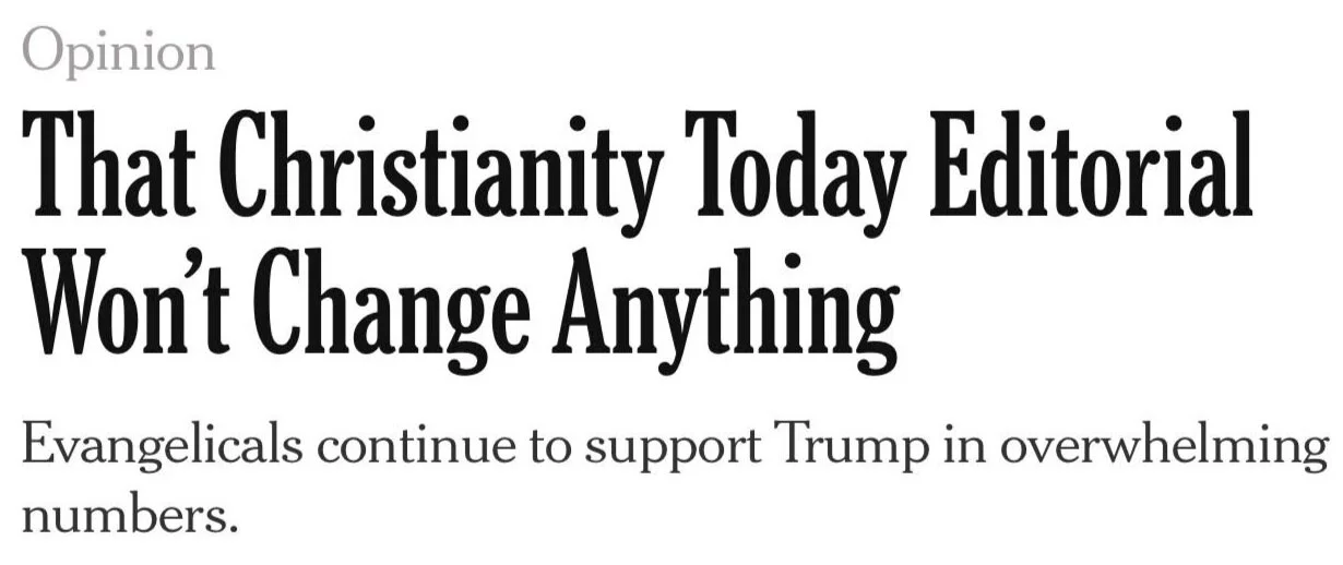 Media Suddenly Slobbers Over Christianity Today — KERRY: