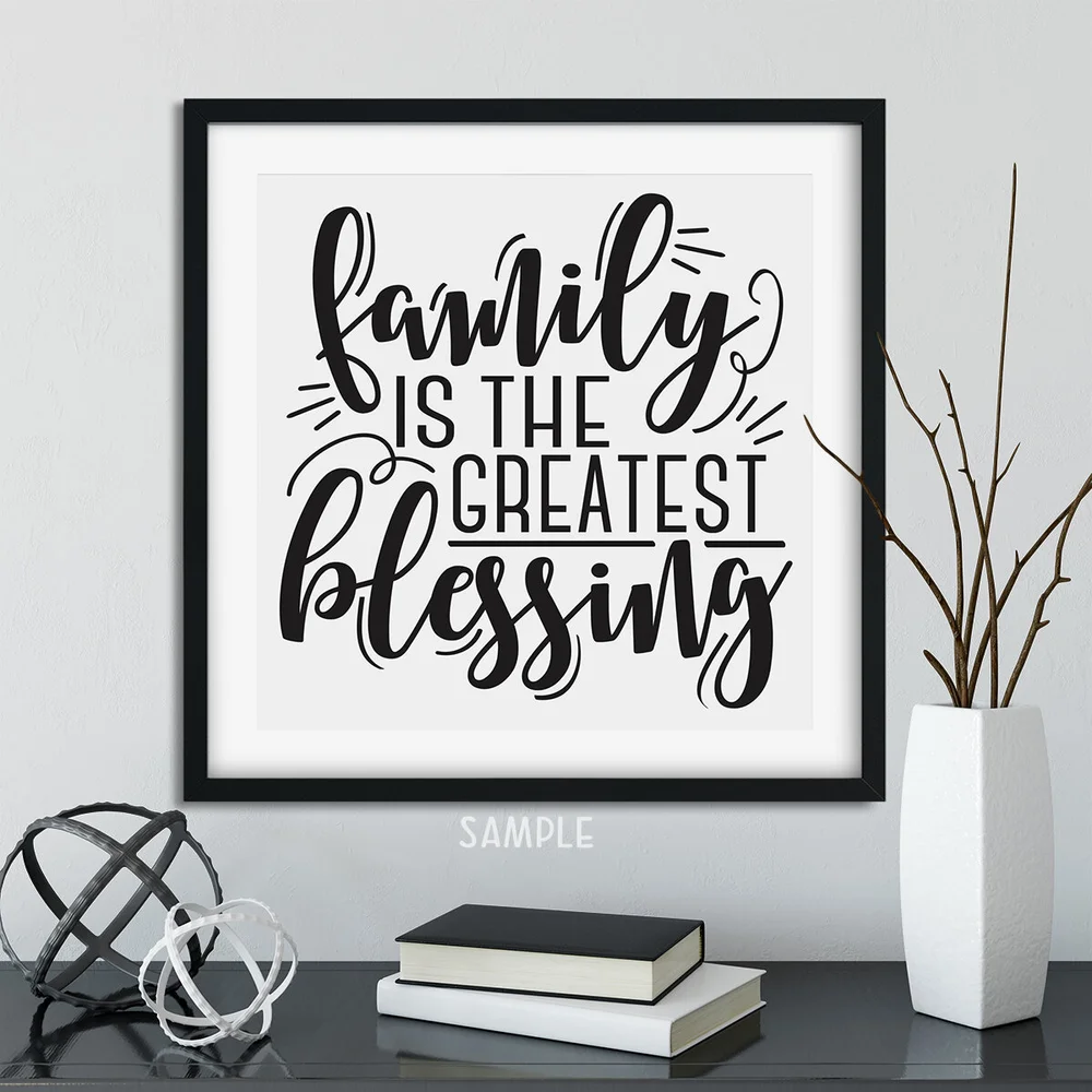 The Love Of A Family Is Lifes Greatest Blessing Wall Decal