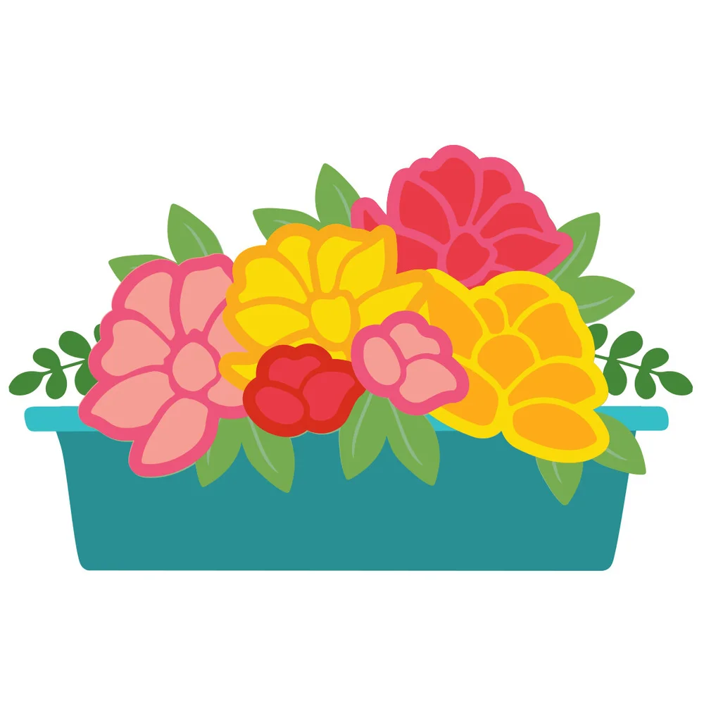 Flower Box Clip Art