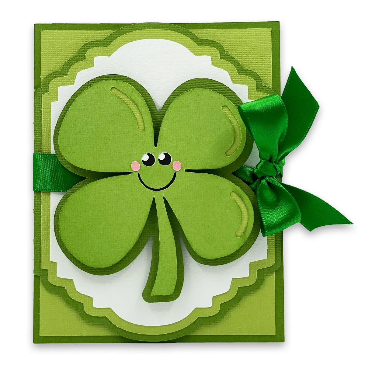 JLD-Fancy Fold 4 Leaf Clover Card — JamieandJenn.com