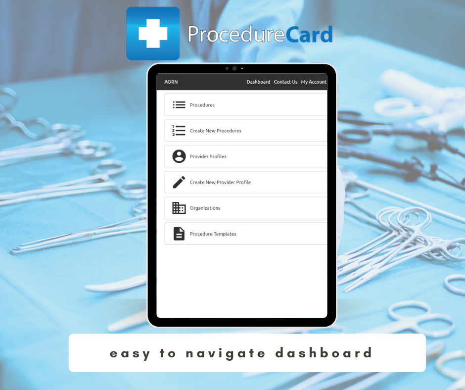 Procedure Card - The Surgical Preference Card App The Preferred ...