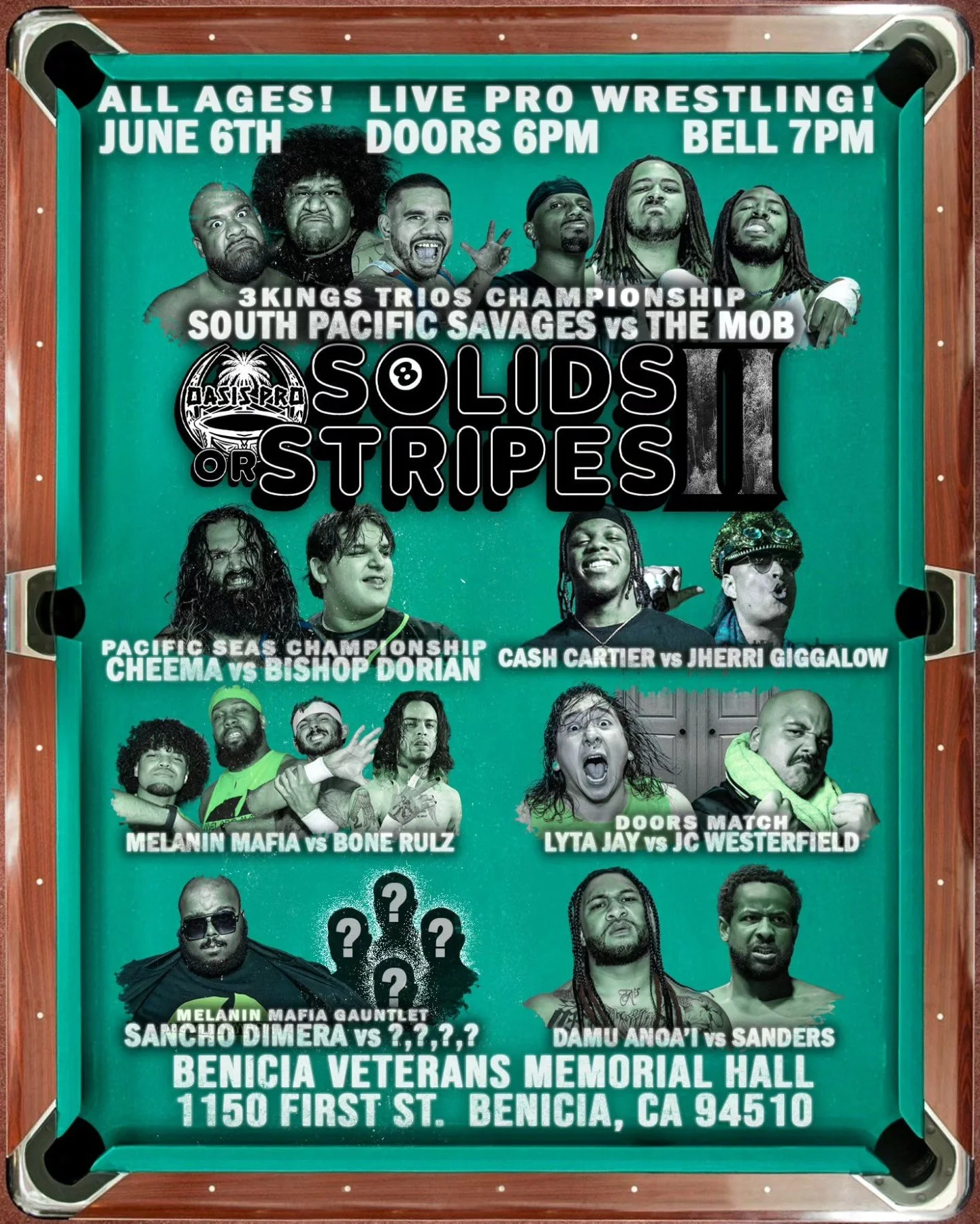 Oasis Pro Wrestling presents Solids or Stripes — Indy Dependent
