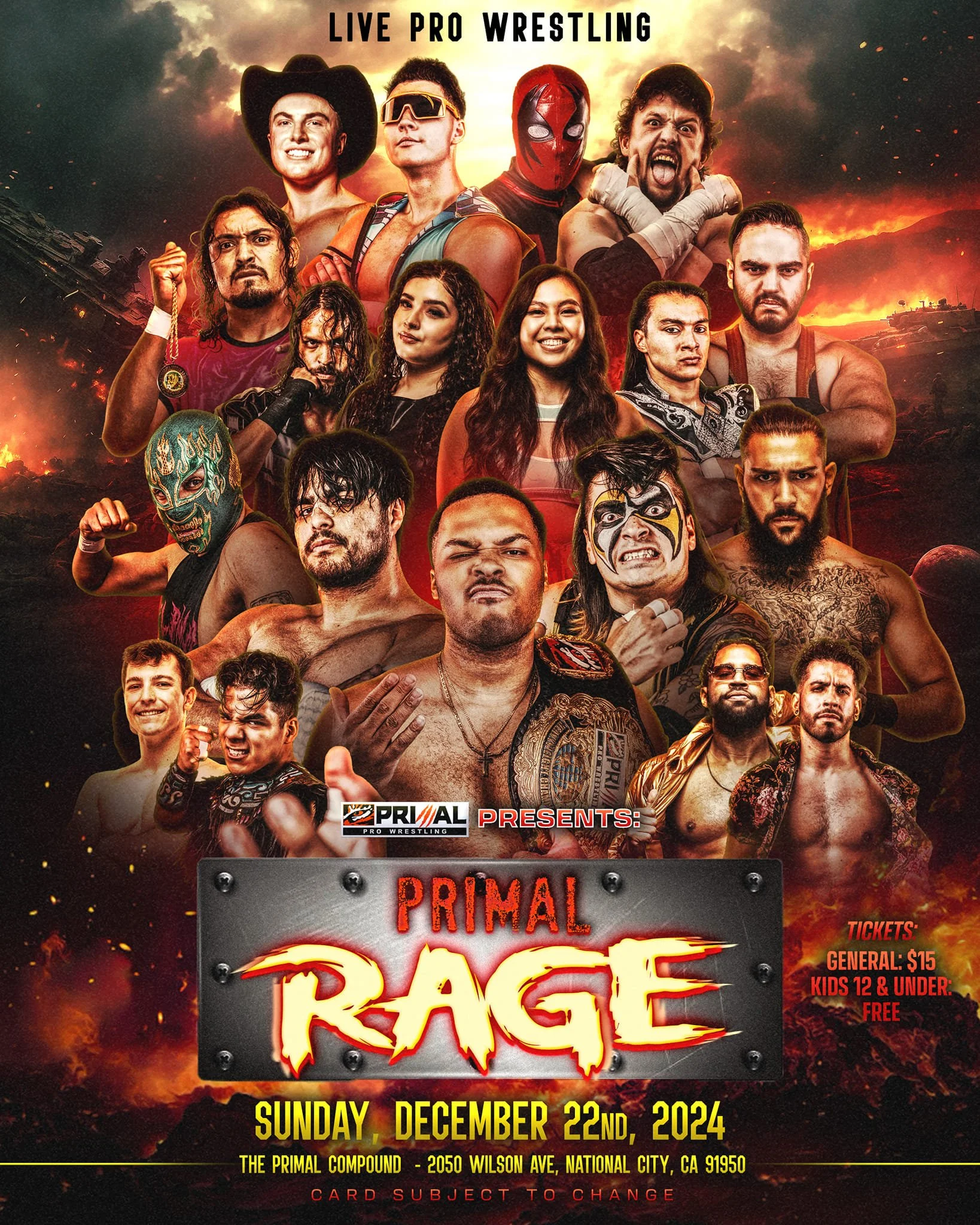 Primal Pro Wrestling presents Primal Rage — Indy Dependent